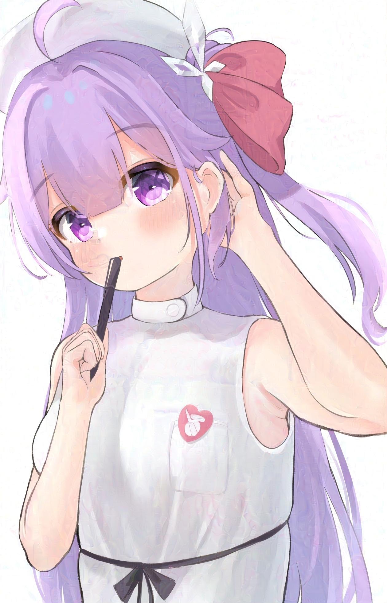 The Big ImageBoard (TBIB) - 1girl ahoge azur lane bare shoulders beret bow dress glaze artifacts ...