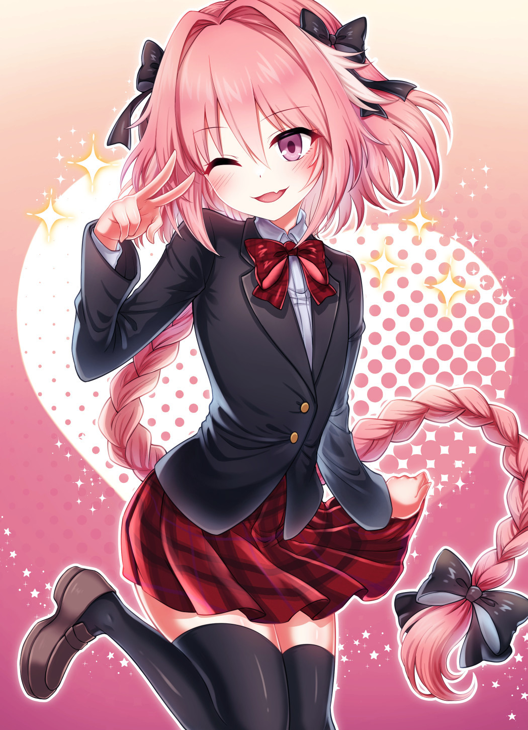 The Big ImageBoard (TBIB) - 1boy ;d androgynous astolfo (fate) black ...