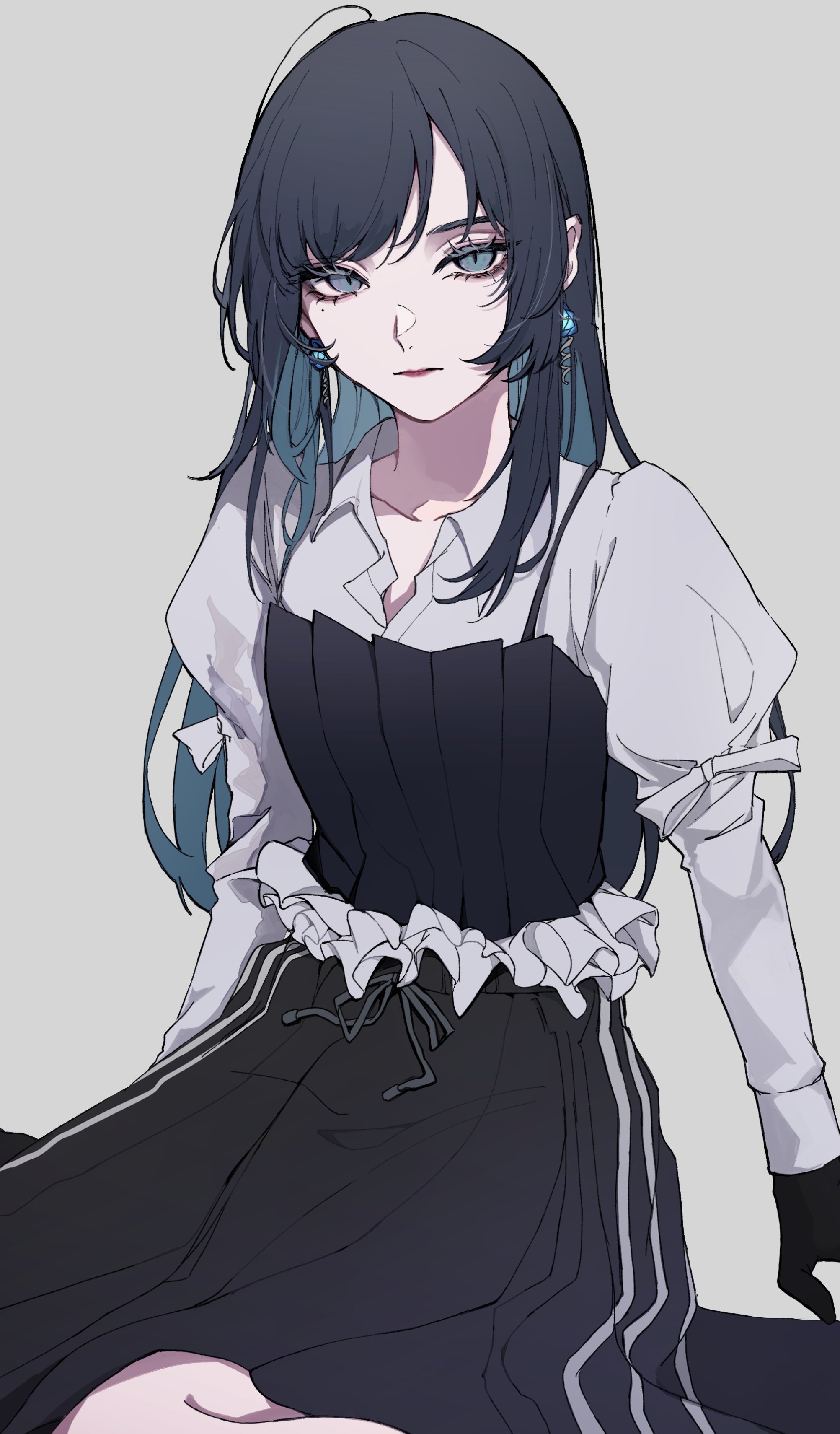 The Big ImageBoard (TBIB) - 1girl absurdres ado (utaite) black camisole black gloves black hair ...