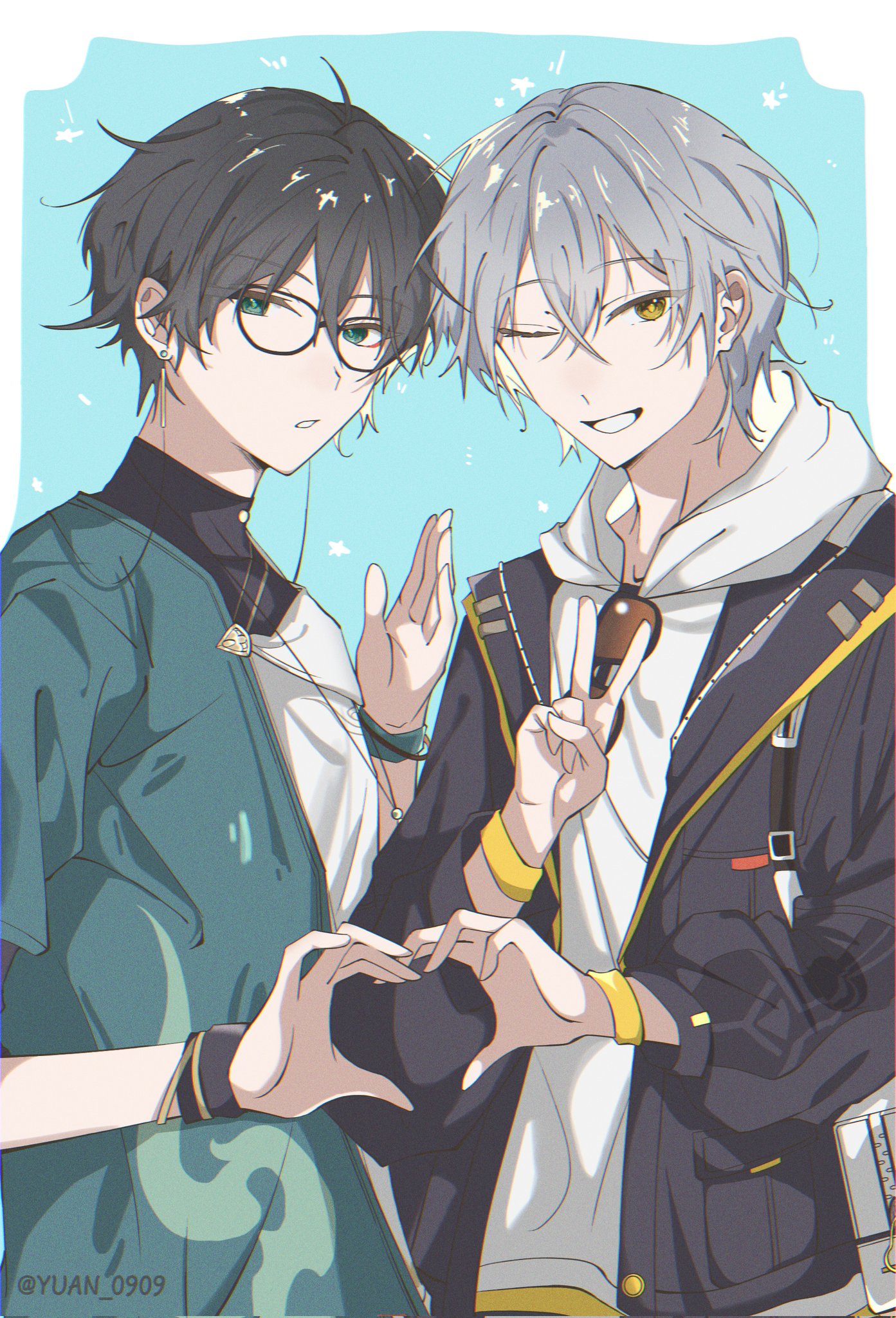 The Big ImageBoard (TBIB) - 2boys black hair black jacket caelus ...