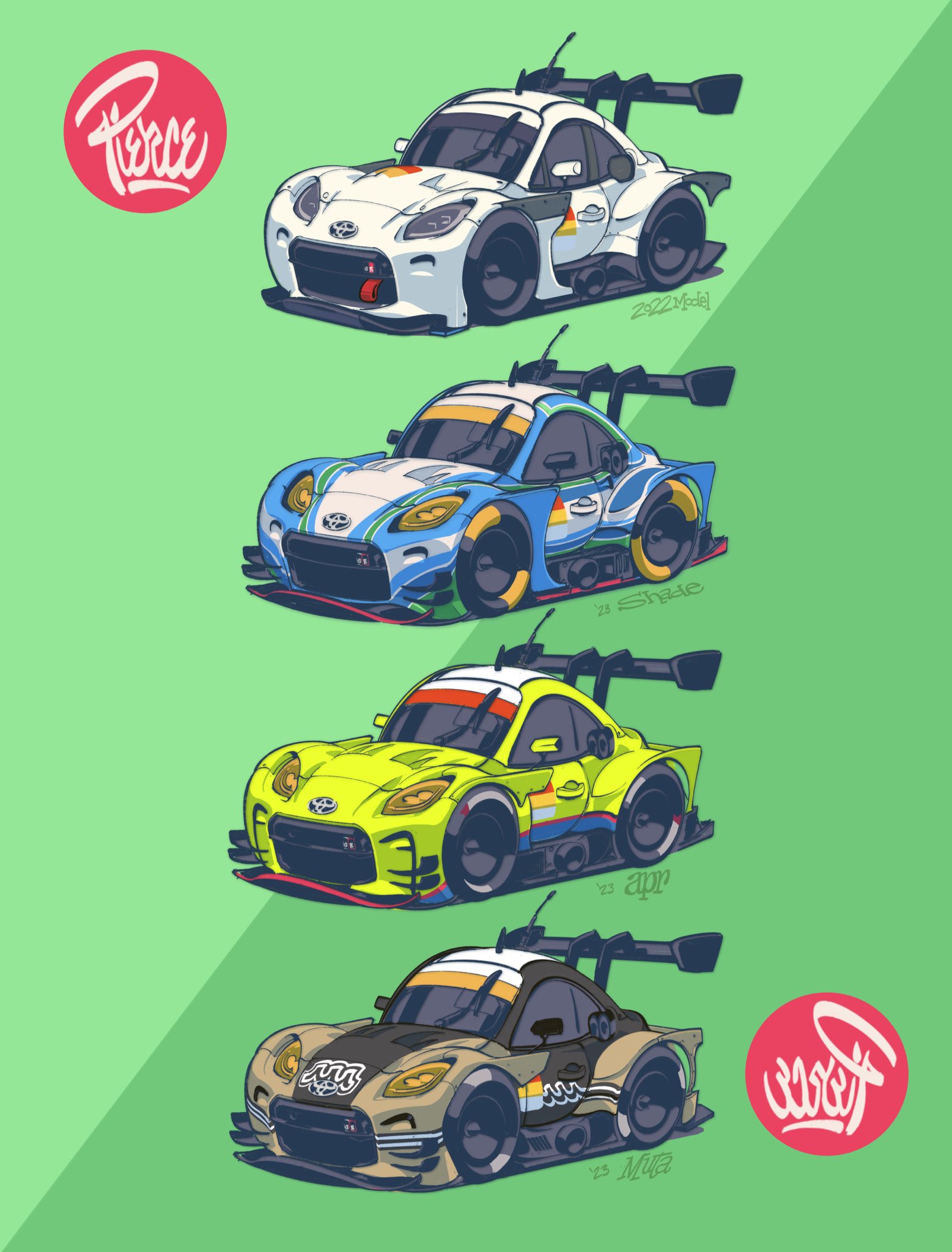 The Big ImageBoard (TBIB) - apr racing car chibi circle commentary ...