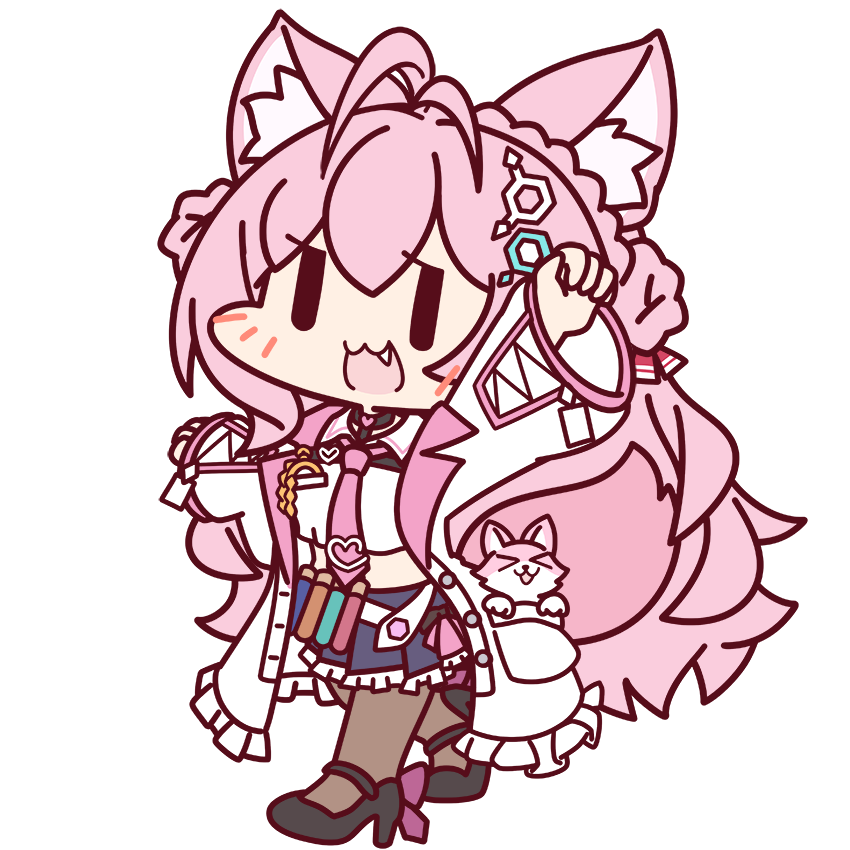 The Big ImageBoard (TBIB) - 1girl :3 animal ear fluff animal ears antenna hair belt braid ...