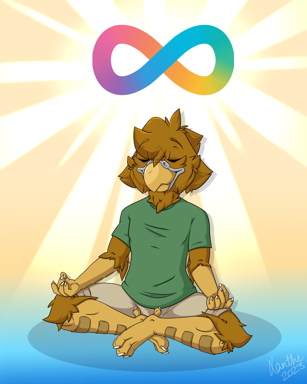 The Big ImageBoard (TBIB) - 2023 4:5 anthro autistic pride avian beak ...