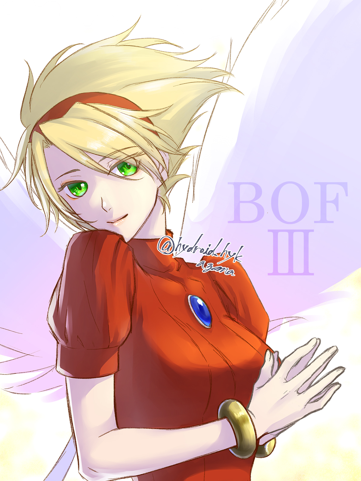 The Big ImageBoard (TBIB) - 1girl angel wings blonde hair bracelet breasts breath of fire breath ...