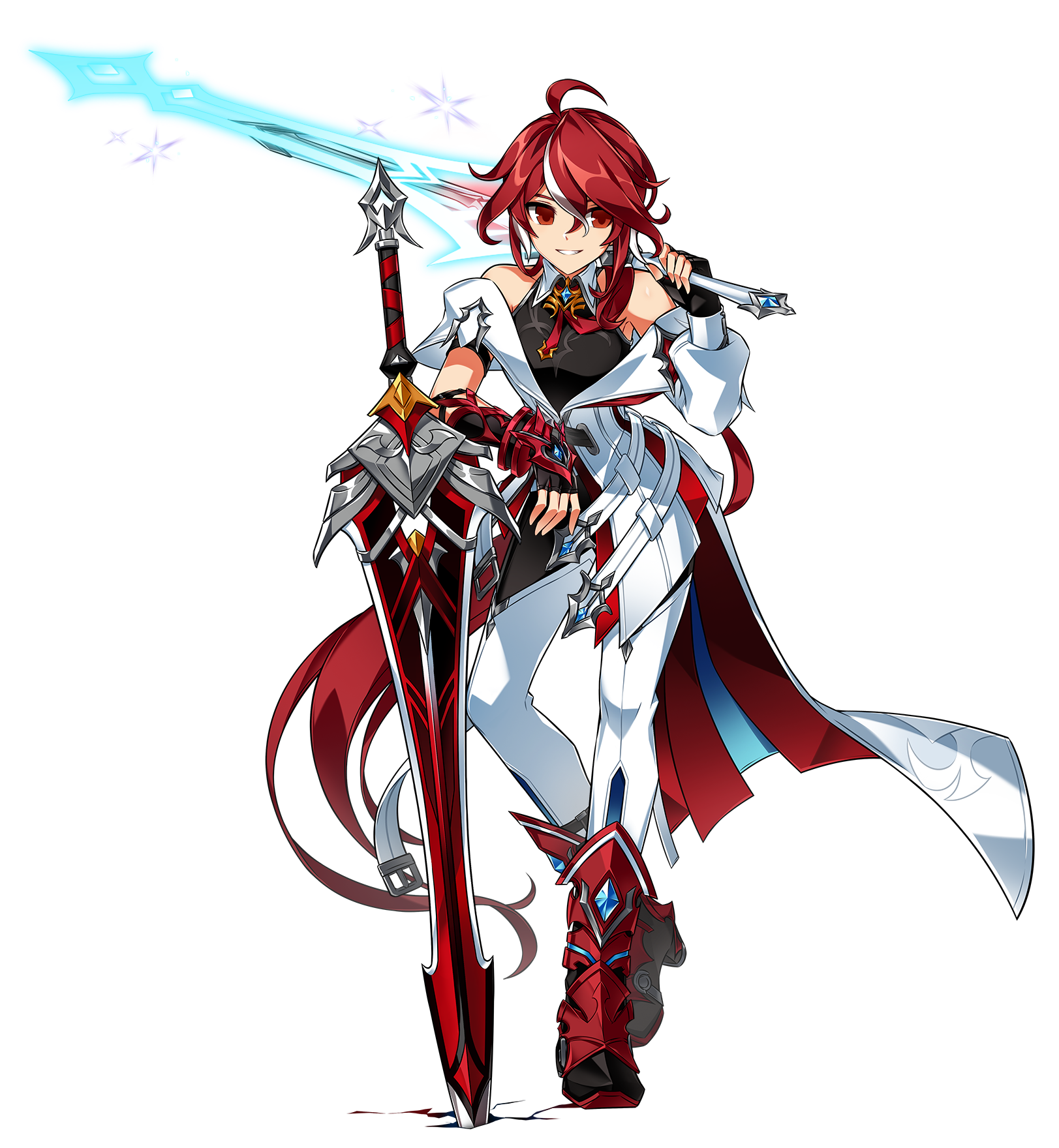 The Big ImageBoard (TBIB) - 1girl black shirt coat elesis (elsword ...
