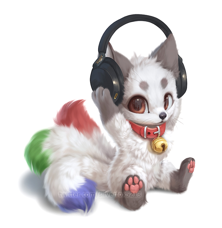 The Big ImageBoard (TBIB) - 2023 3 tails ambiguous gender anthro bell bell collar black nose ...