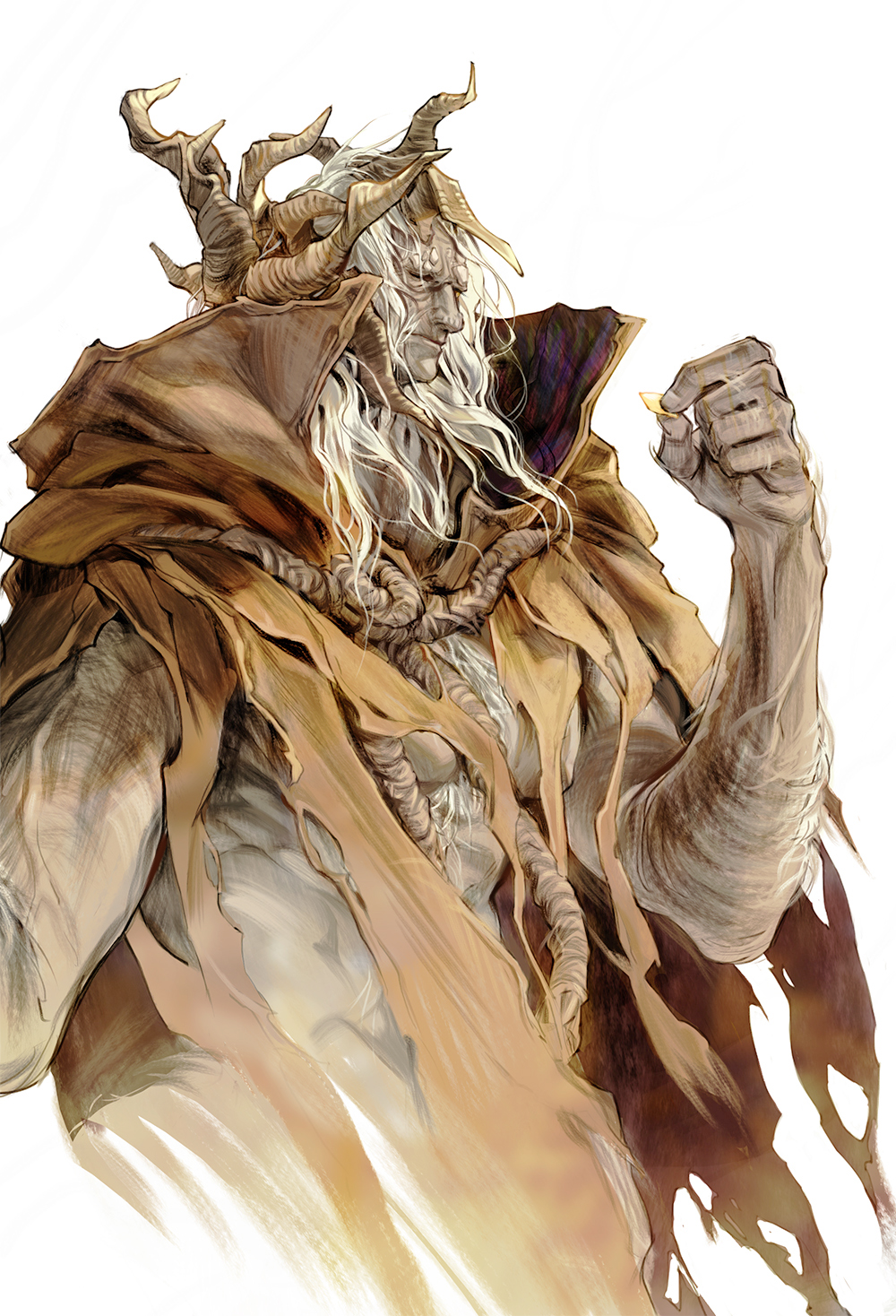 The Big ImageBoard (TBIB) - 1boy asymmetrical horns between fingers ...