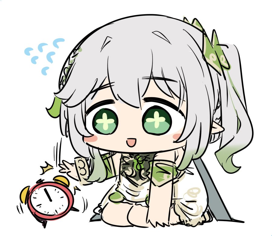 The Big Imageboard Tbib 1girl D Alarm Clock Blush Stickers