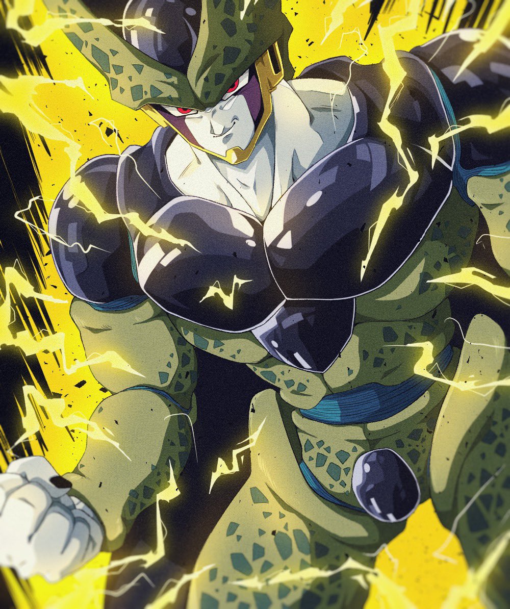 The Big ImageBoard (TBIB) - 1boy armor black background black nails bure (fantasticyouth7) cell ...