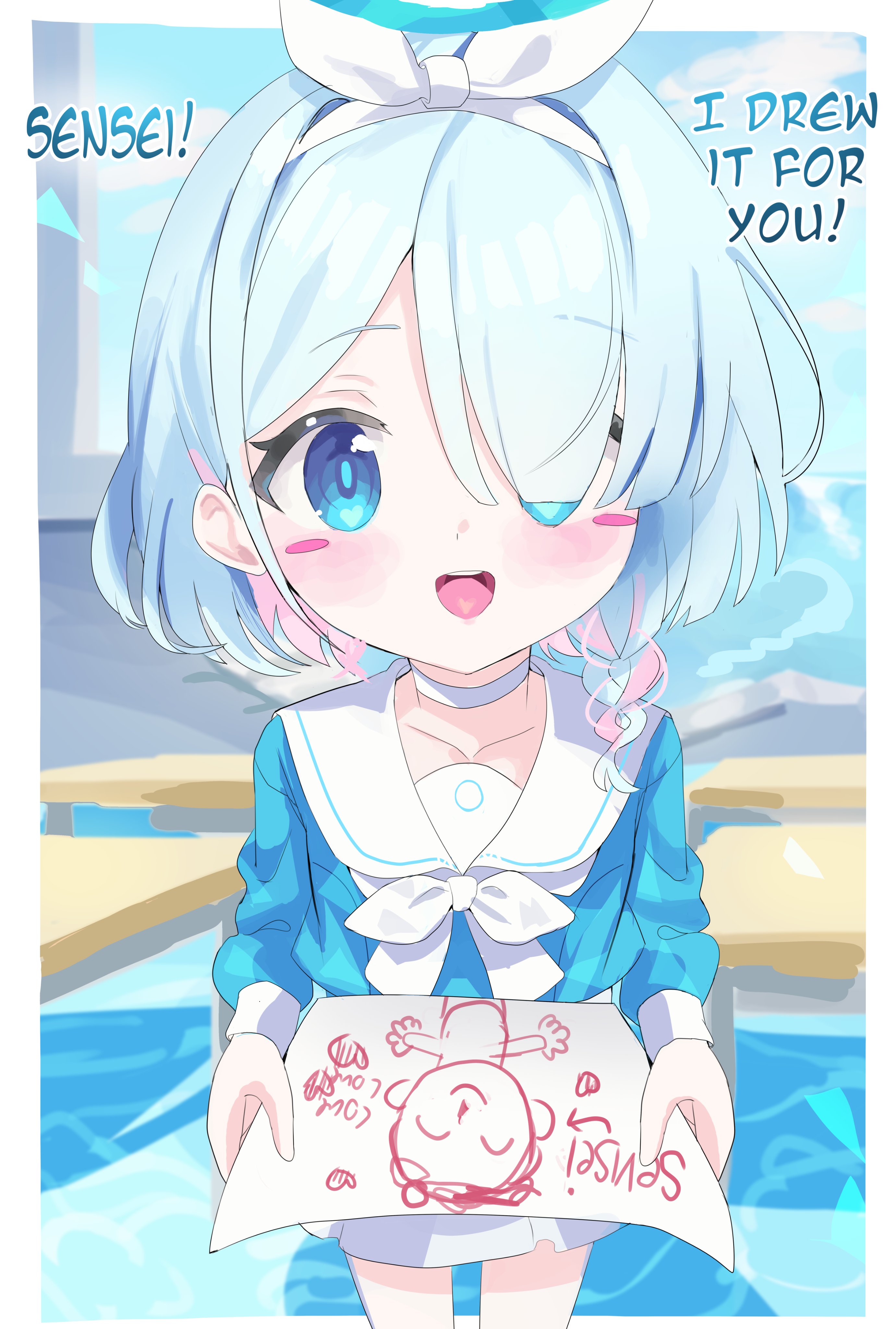 The Big ImageBoard (TBIB) - 1girl absurdres arona (blue archive) blue ...