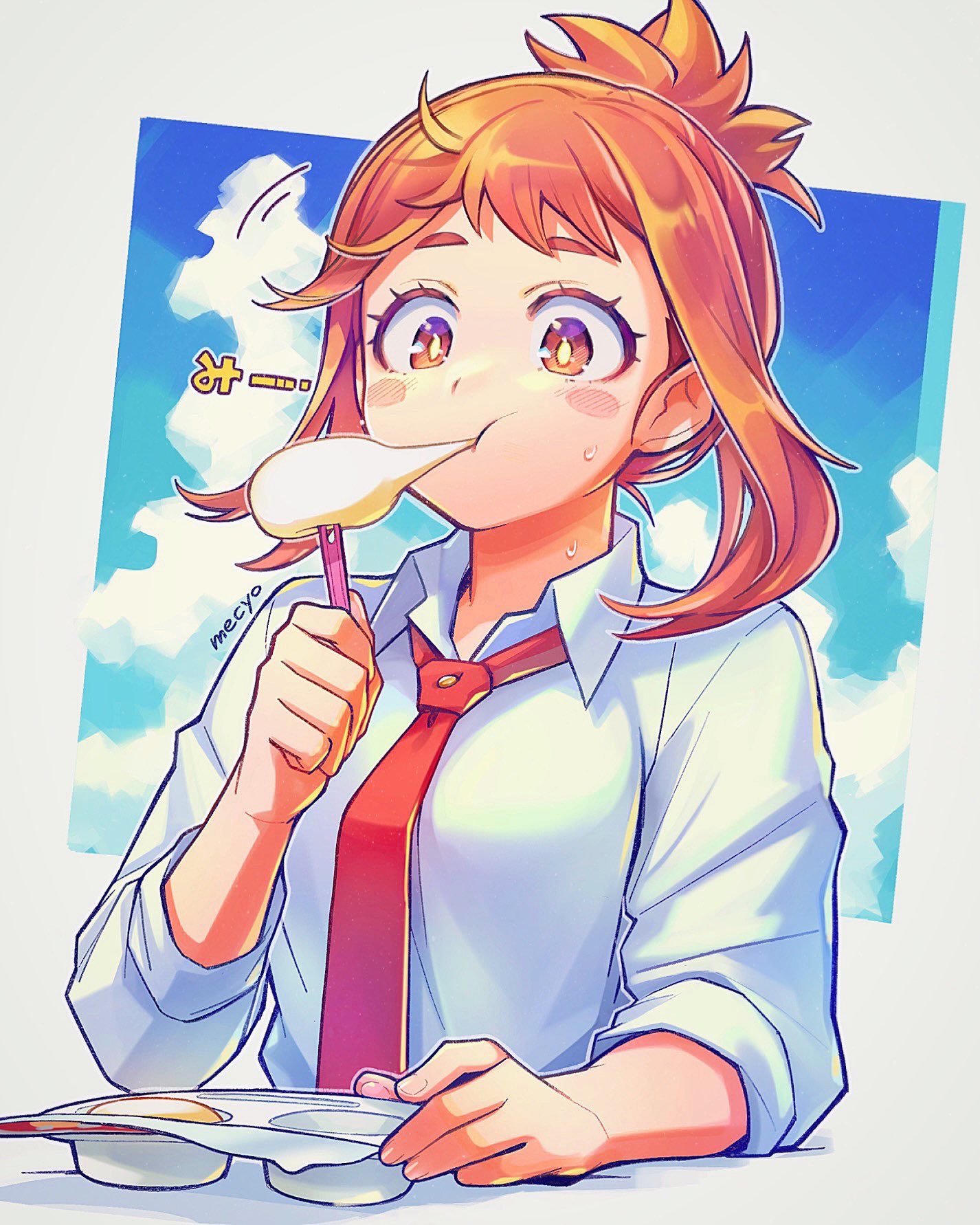 The Big ImageBoard (TBIB) - 1girl artist name blue sky blush boku no ...