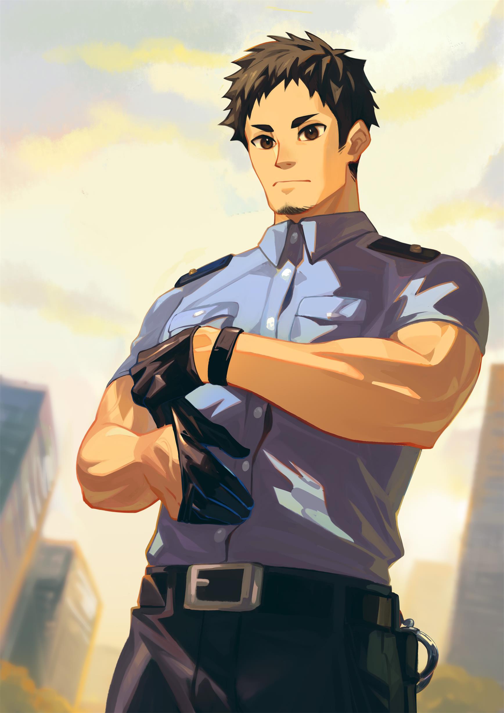 The Big ImageBoard (TBIB) - 1boy absurdres adjusting clothes adjusting gloves aged up alternate ...