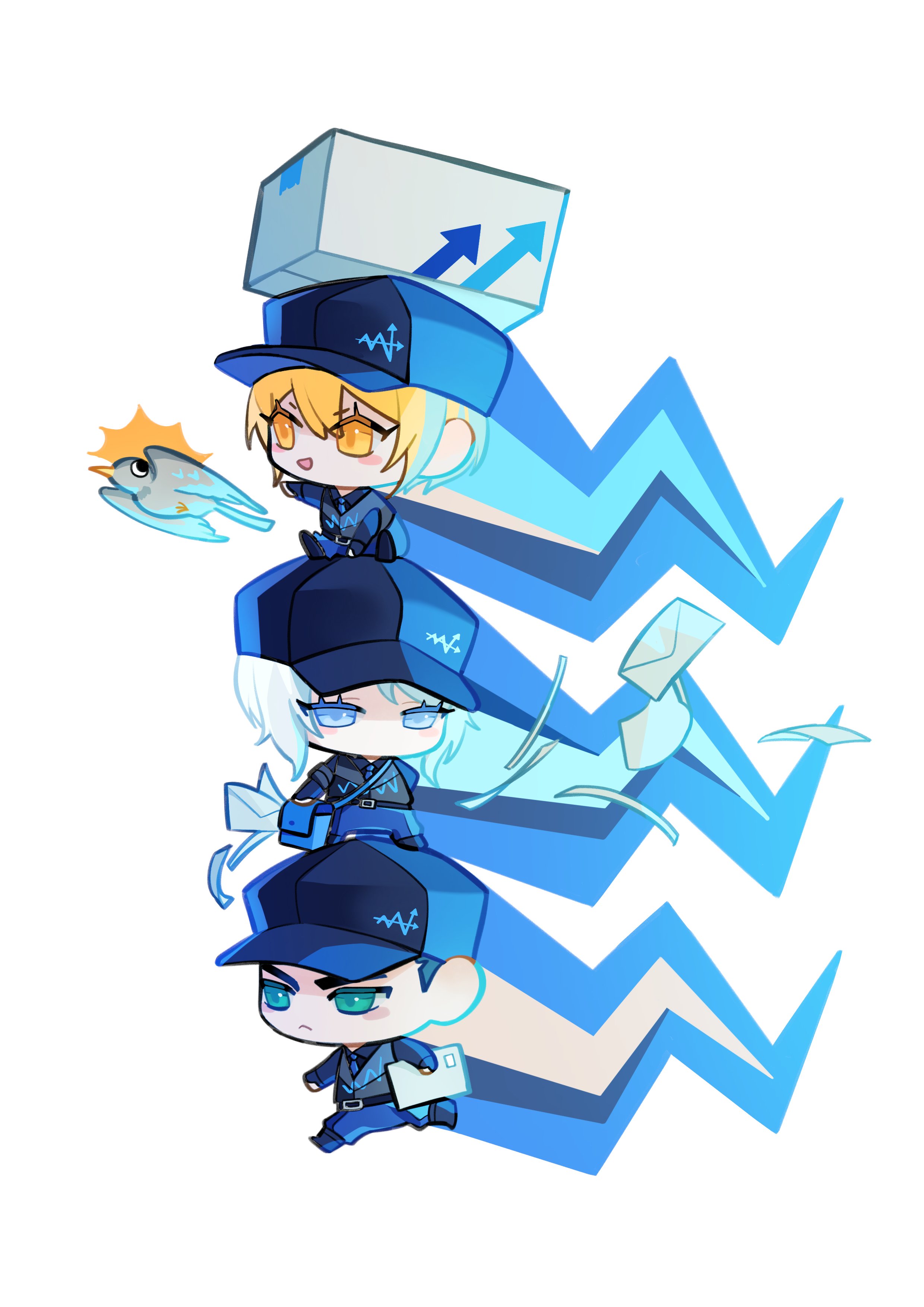 The Big ImageBoard (TBIB) - 1boy 2girls absurdres baseball cap black ...