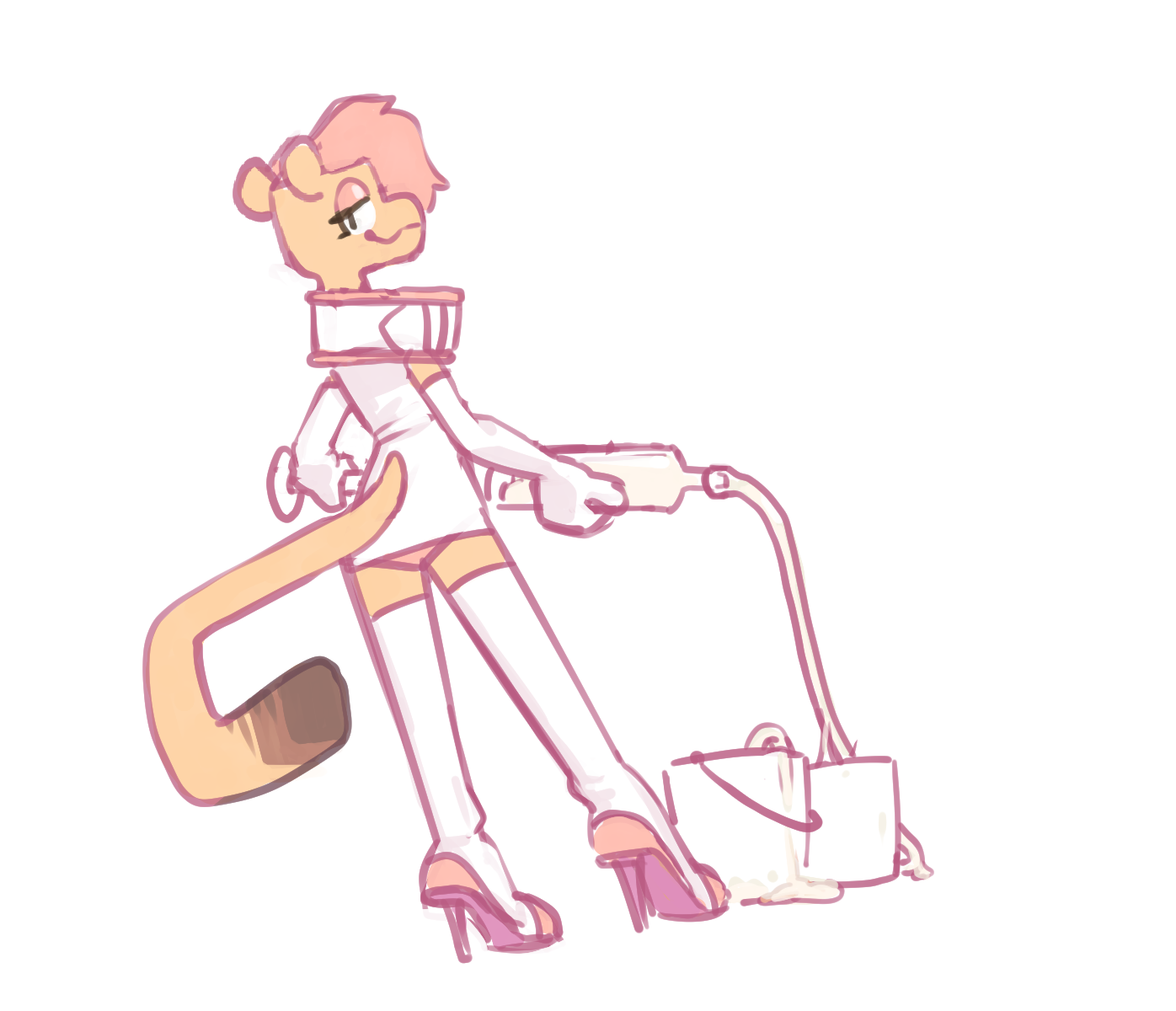 The Big Imageboard Tbib Alternate Costume Ambiguous Gender Anthro Bedroom Eyes Bodily Fluids