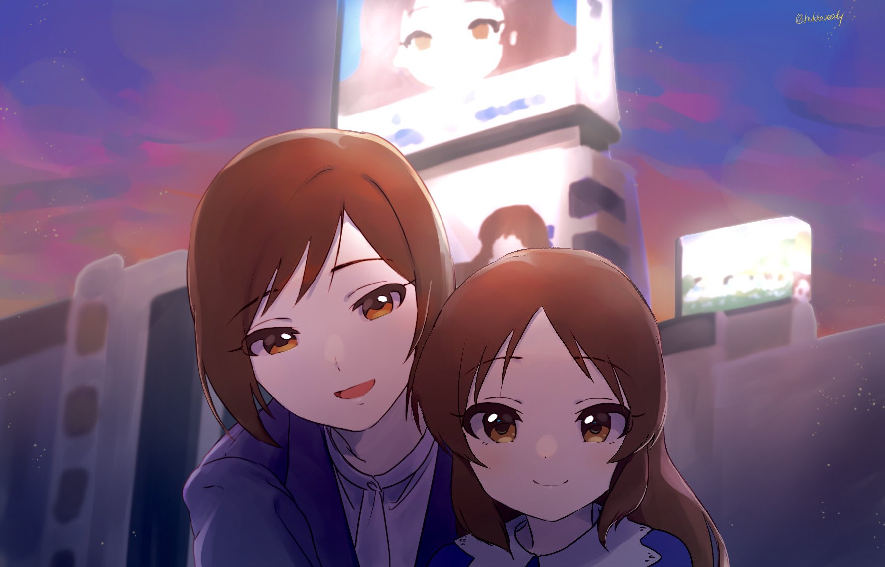 The Big ImageBoard (TBIB) - 2girls blush brown hair commentary request ...