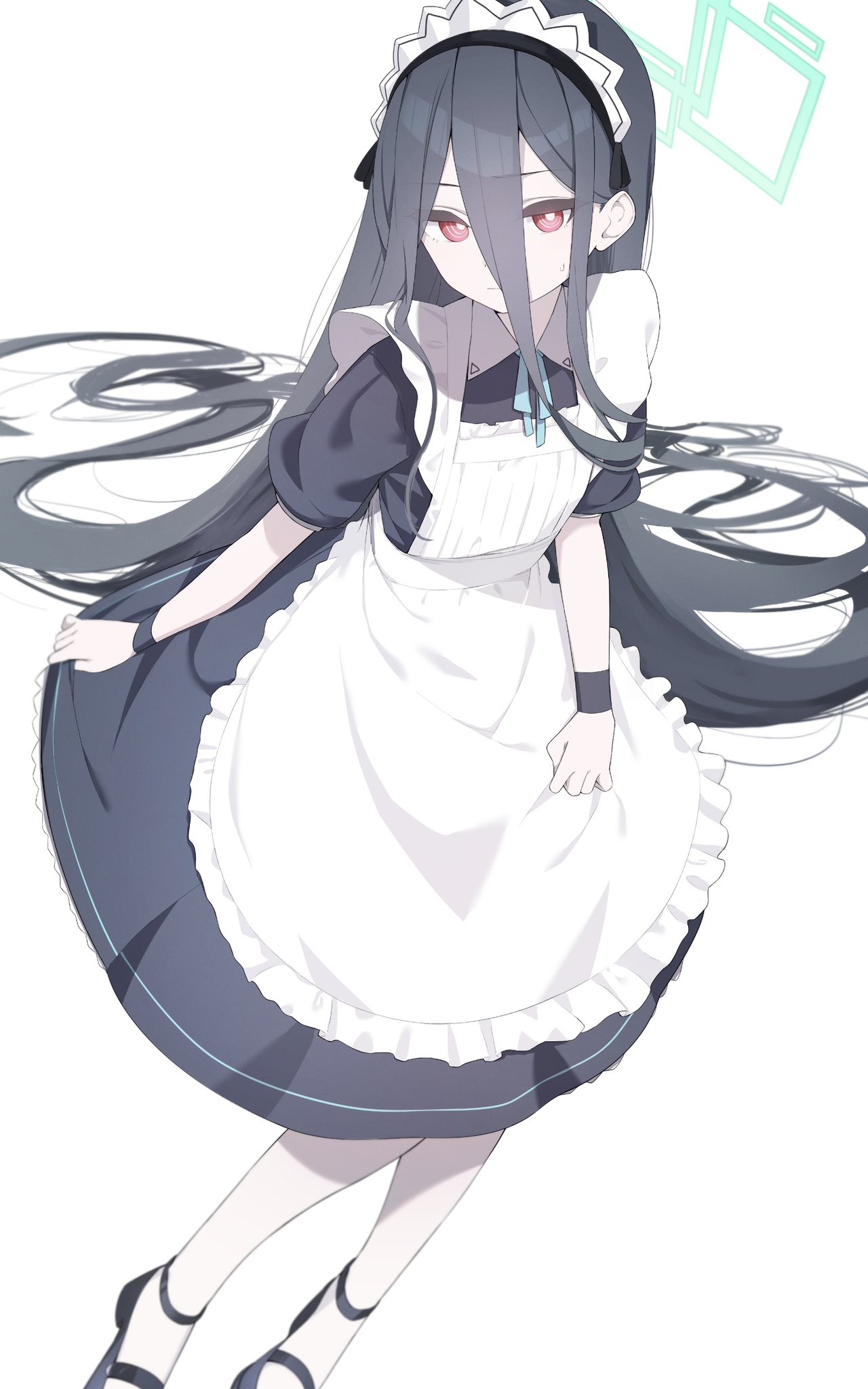 The Big ImageBoard (TBIB) - 1girl (blue archive) apron aris (blue archive) aris (maid) (blue ...