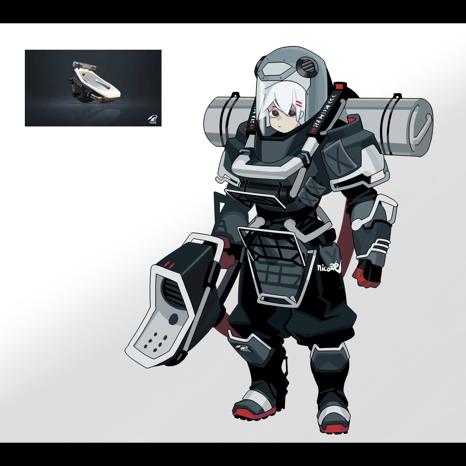 The Big ImageBoard (TBIB) - 1girl armor black eyes bloblobber (splatoon ...