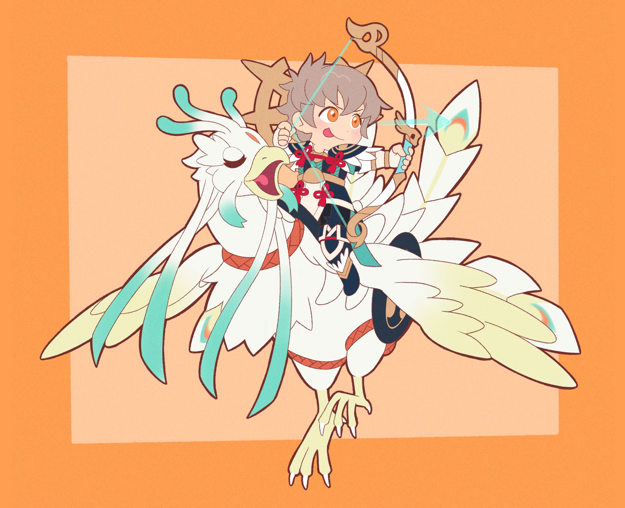 The Big ImageBoard (TBIB) - 1boy archery bird bow (weapon ...