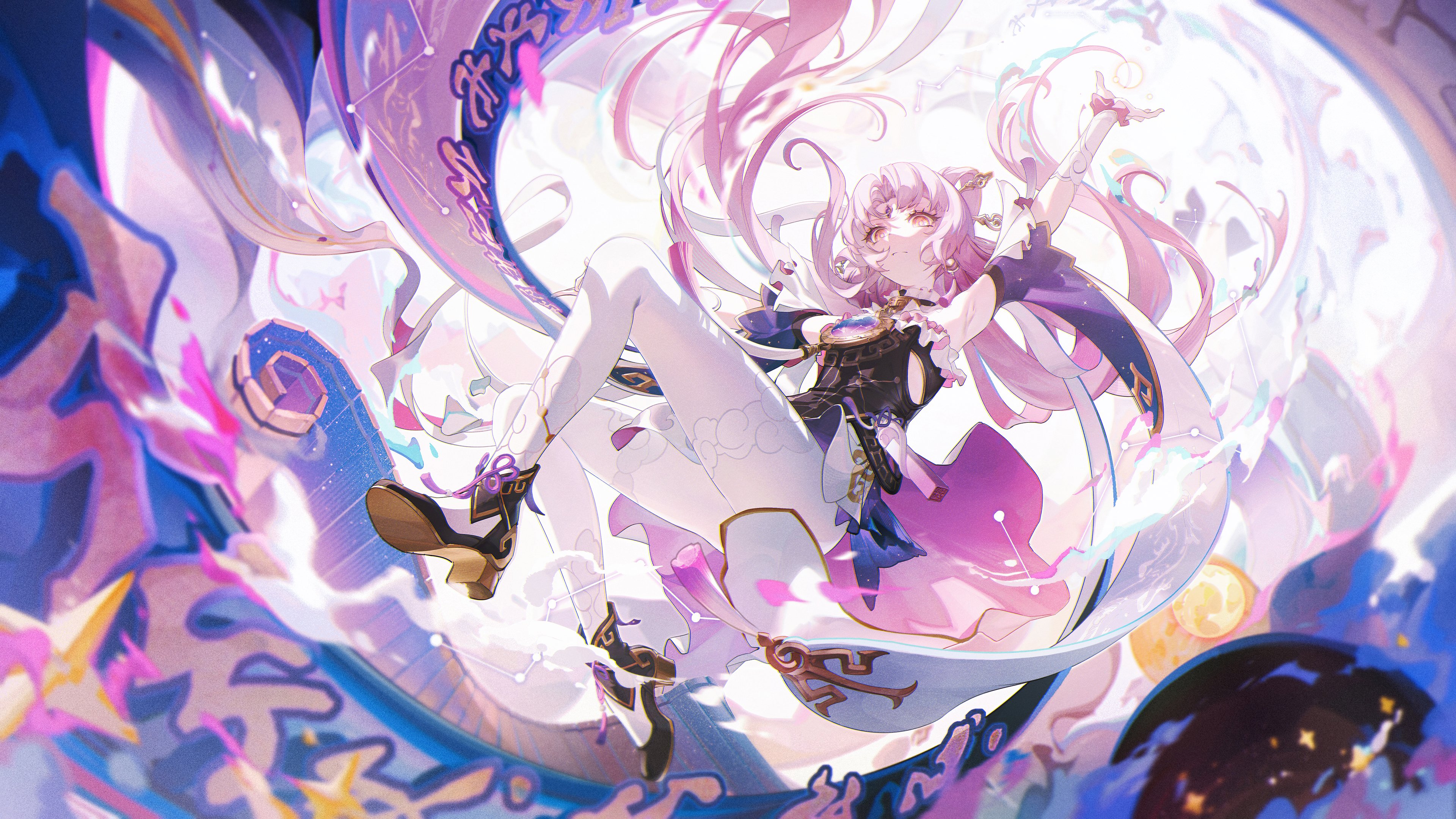 The Big ImageBoard (TBIB) - 1girl absurdres armpits bow-shaped hair constellation constellation ...