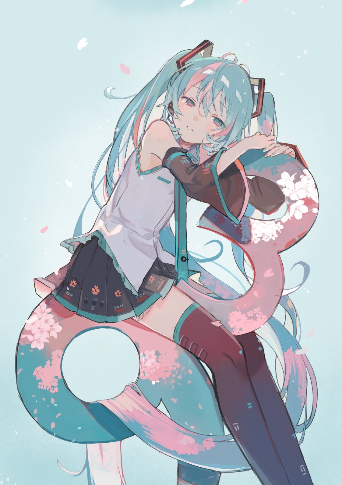 The Big ImageBoard (TBIB) - 1girl 39 aqua eyes aqua hair aqua necktie ...