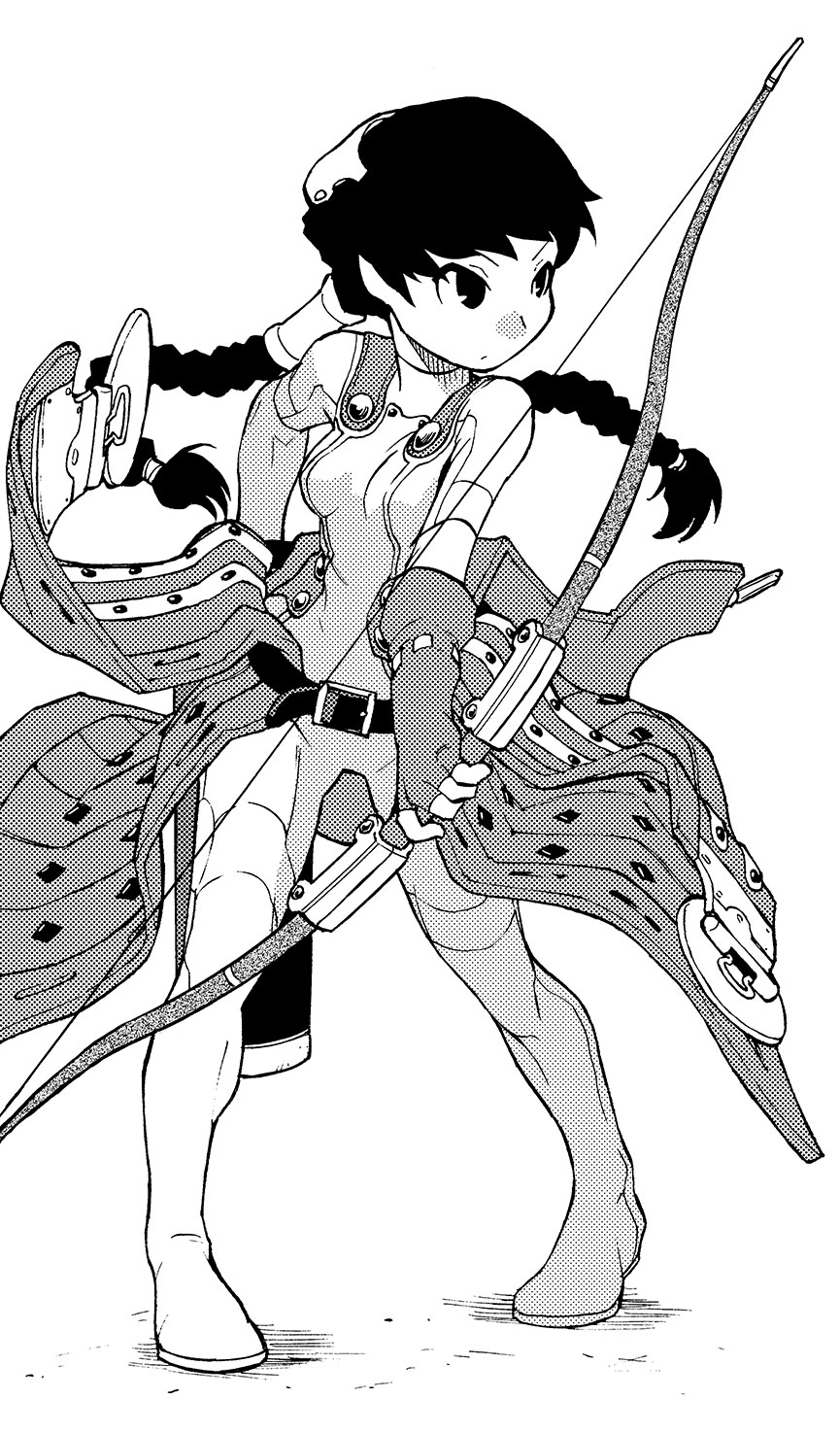 The Big Imageboard Tbib 1girl Arrow Projectile Belt Bodysuit