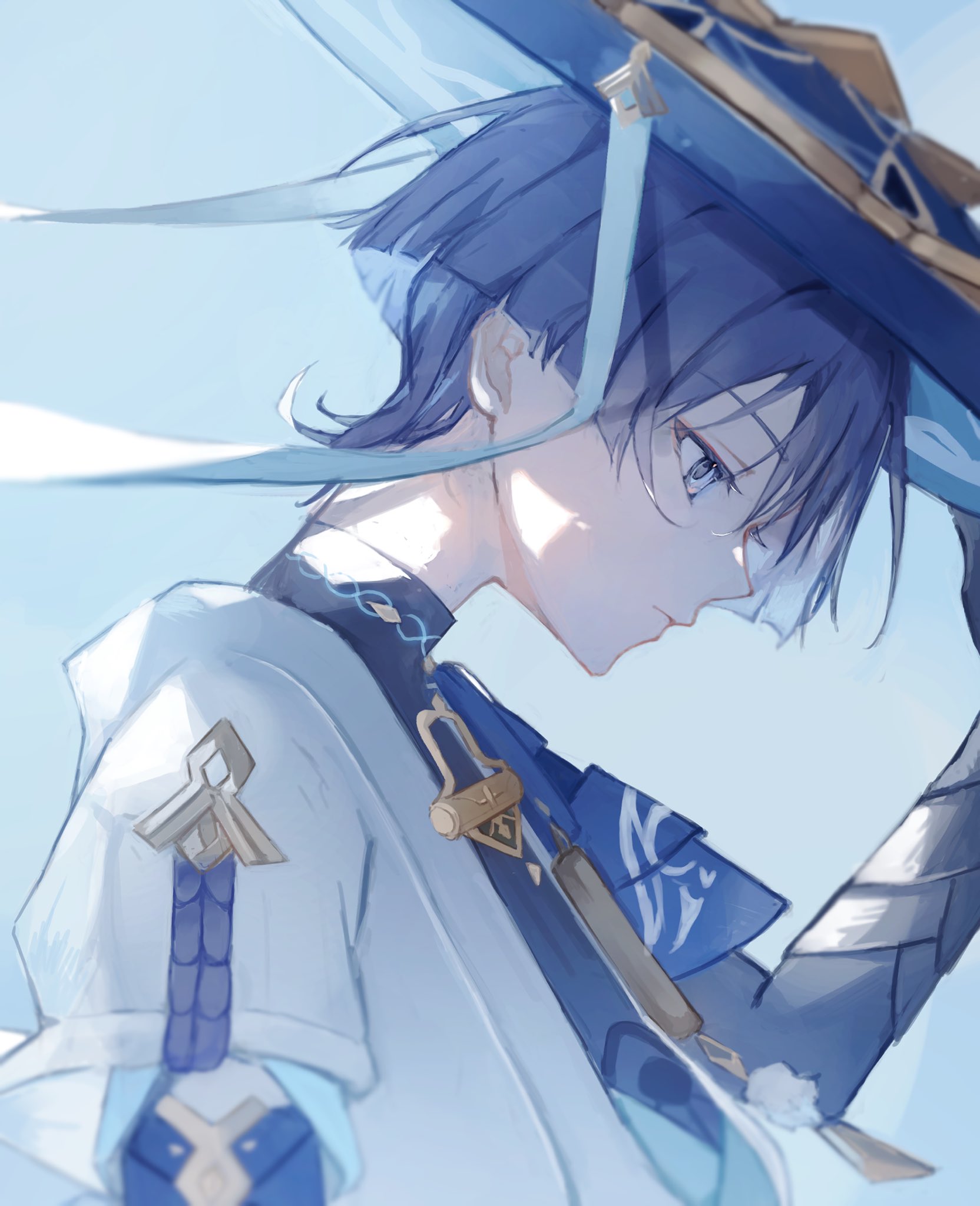 The Big ImageBoard (TBIB) - 1boy ajirogasa armor black hair blue eyes ...