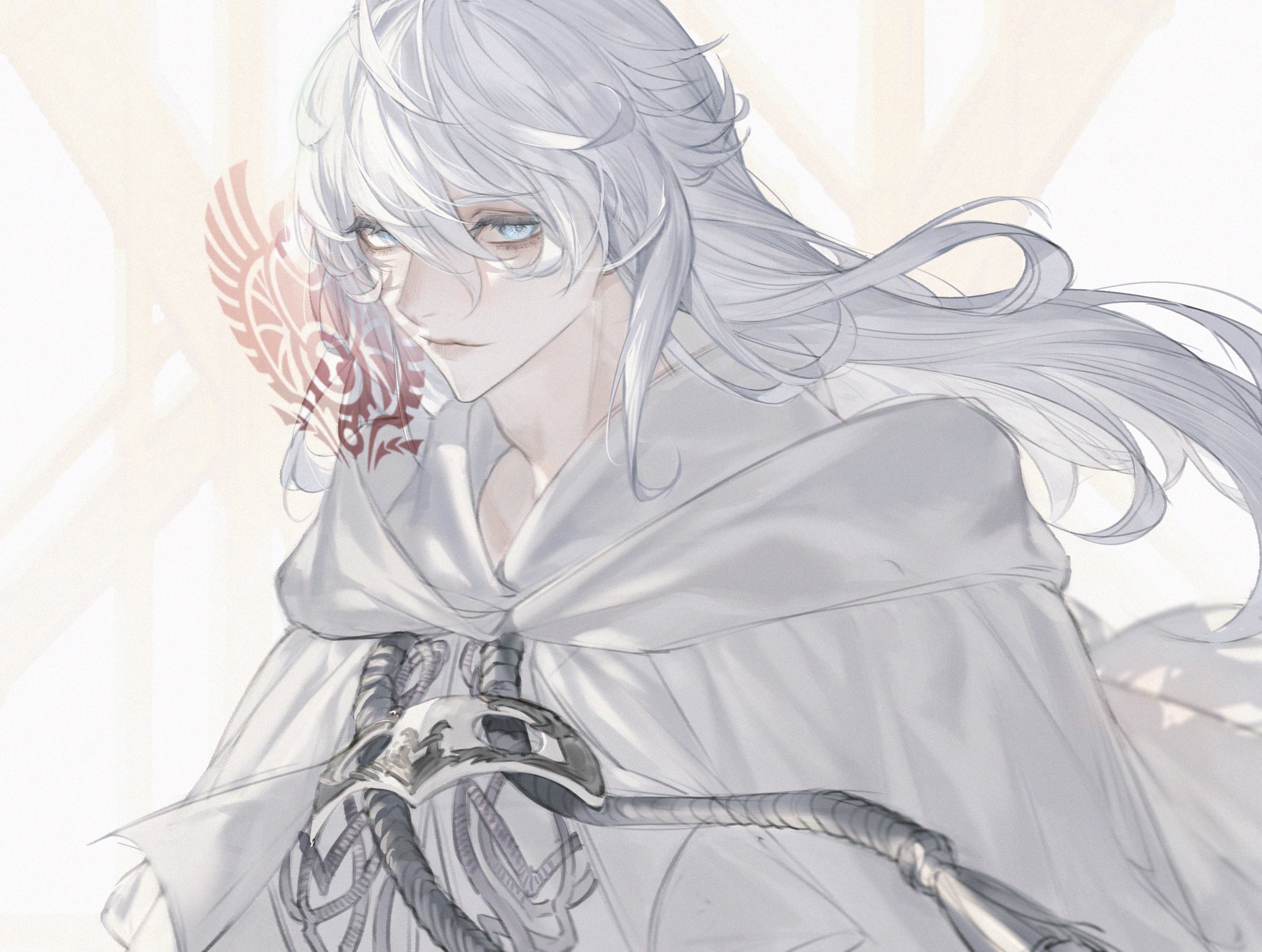 The Big ImageBoard (TBIB) - 1boy bishounen blue eyes capelet ...