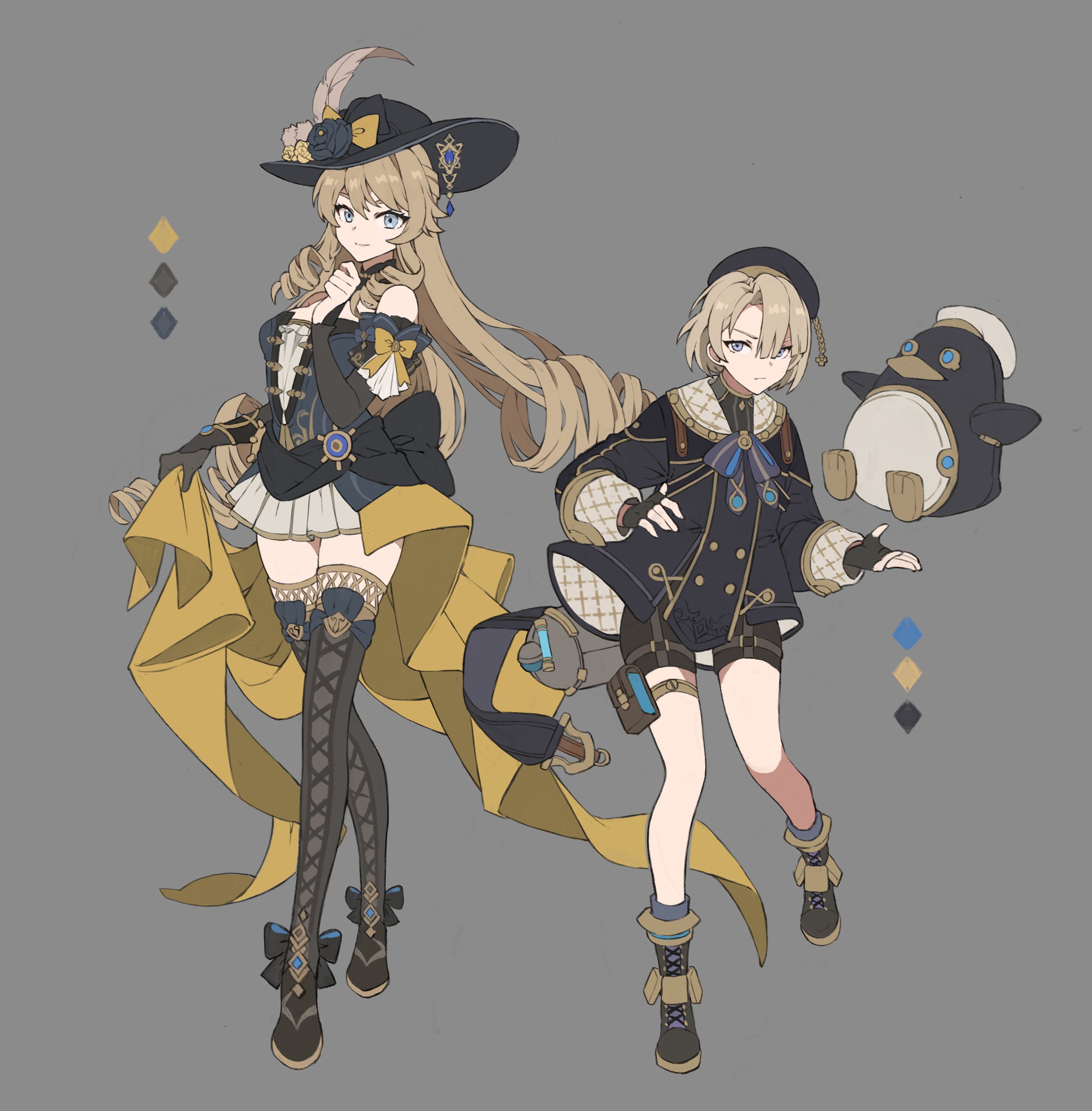 The Big ImageBoard (TBIB) - 1boy 1girl absurdres beret bird black ...