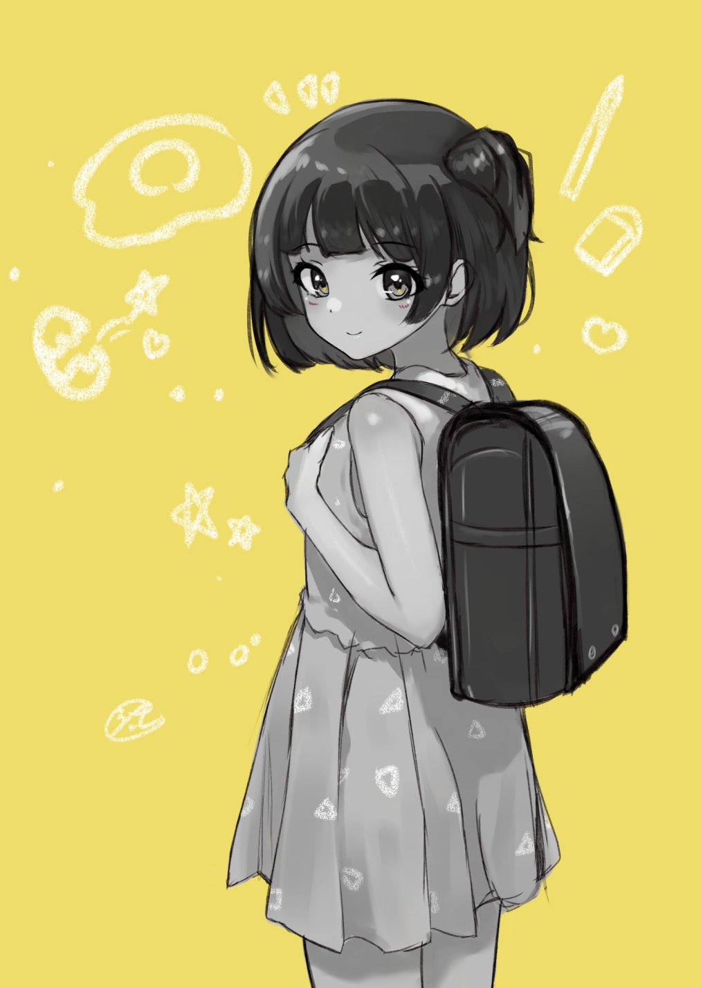 The Big Imageboard Tbib 1girl Backpack Bag Blush C Theta