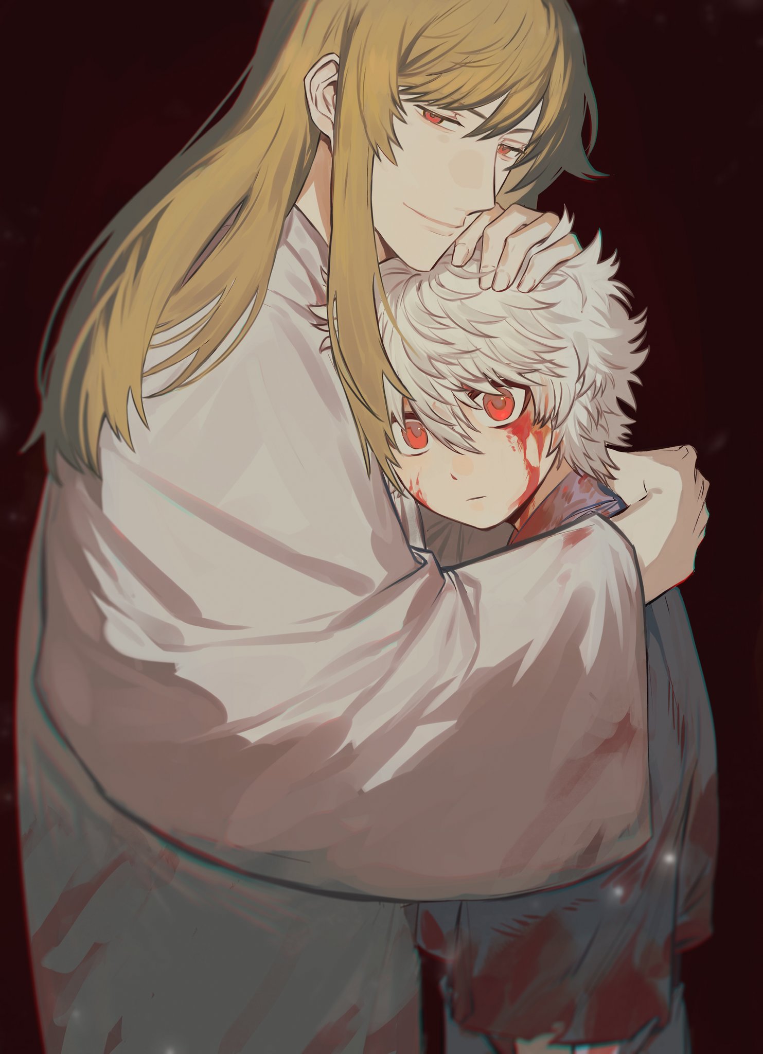 The Big ImageBoard (TBIB) - 2boys blood blood on clothes blood on face ...