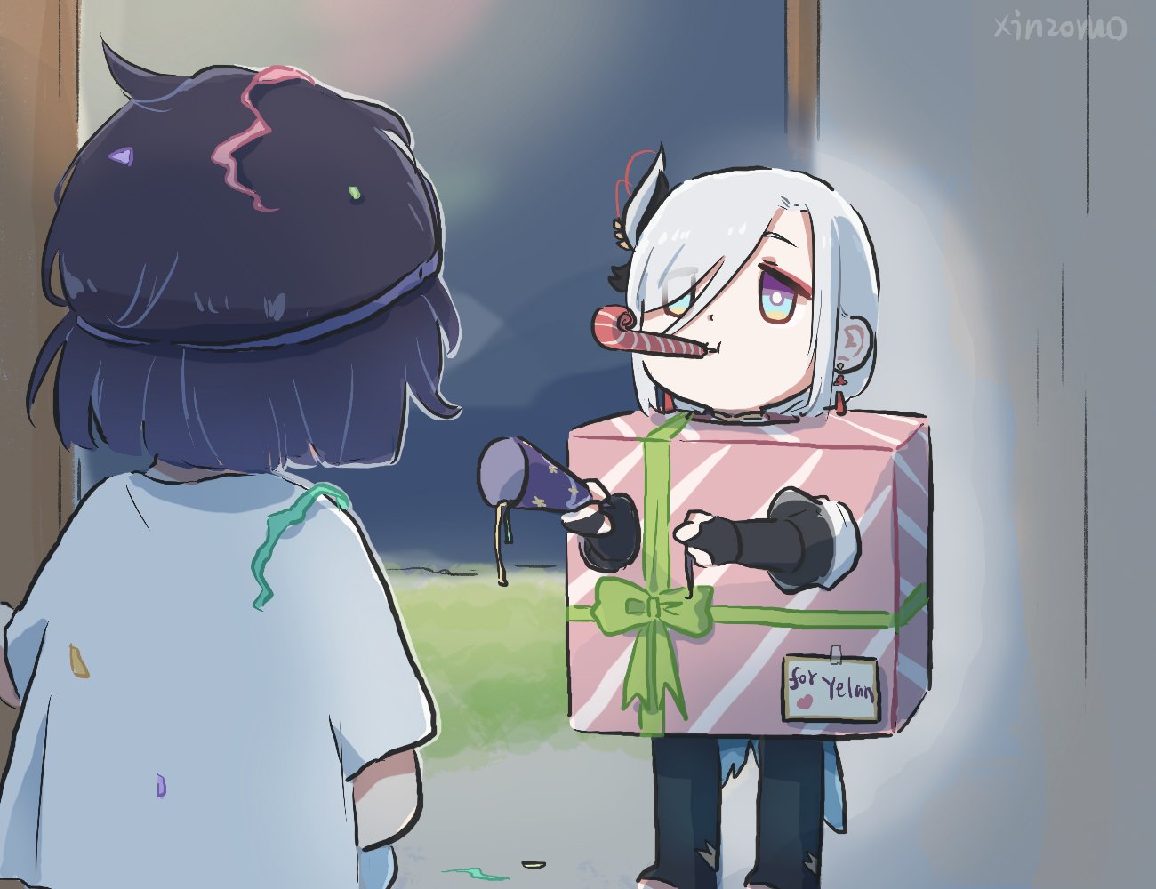 The Big ImageBoard (TBIB) - 2girls artist name chibi commentary ...