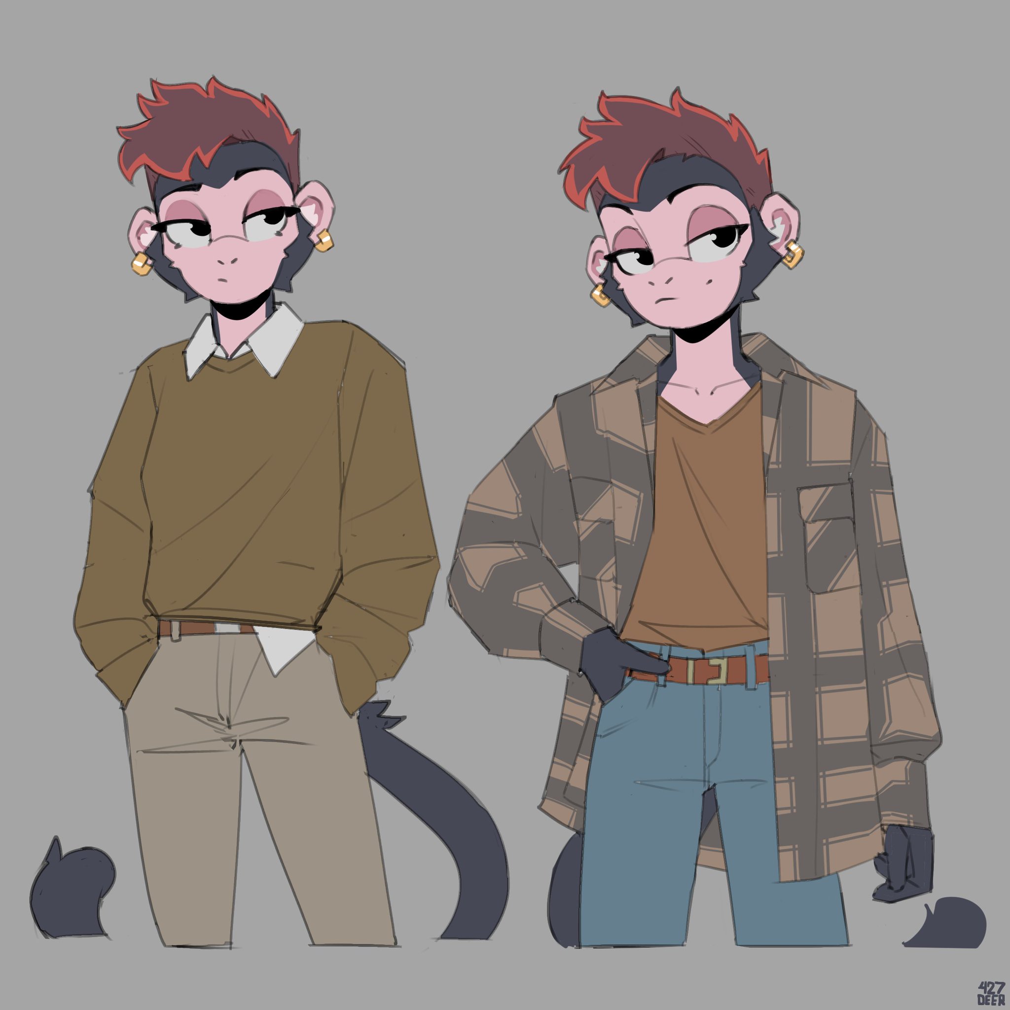 The Big ImageBoard (TBIB) - 427deer ambiguous gender anthro belt black body black fur bottomwear ...