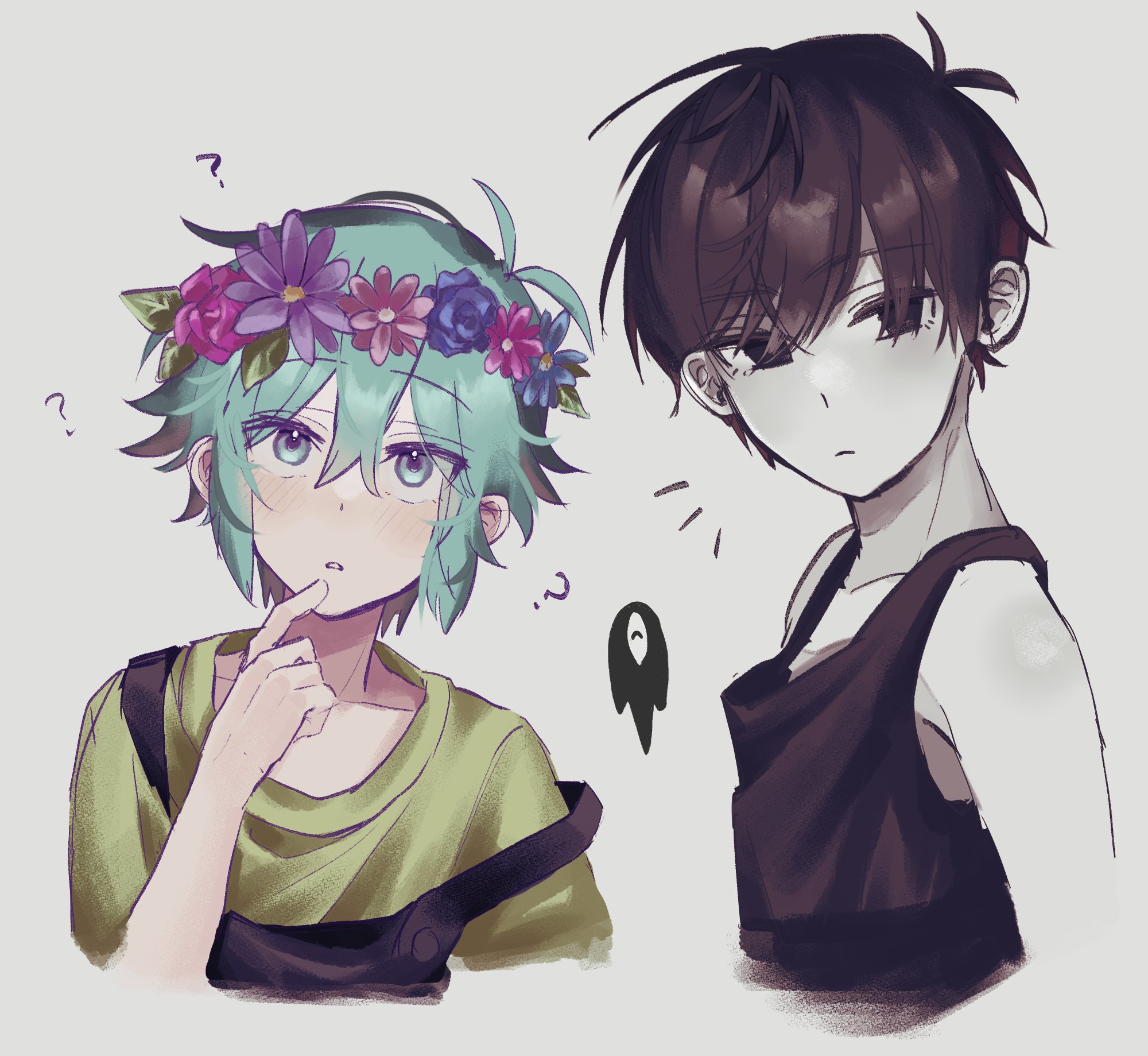 The Big ImageBoard (TBIB) - 2boys ? basil (headspace) (omori) basil ...