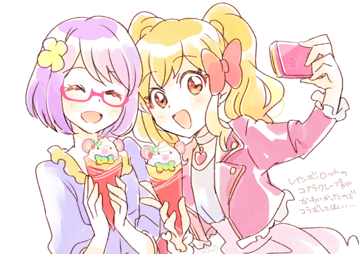 The Big ImageBoard (TBIB) - 2girls ^ ^ aikatsu! (series) aikatsu stars! blonde hair bow choker ...