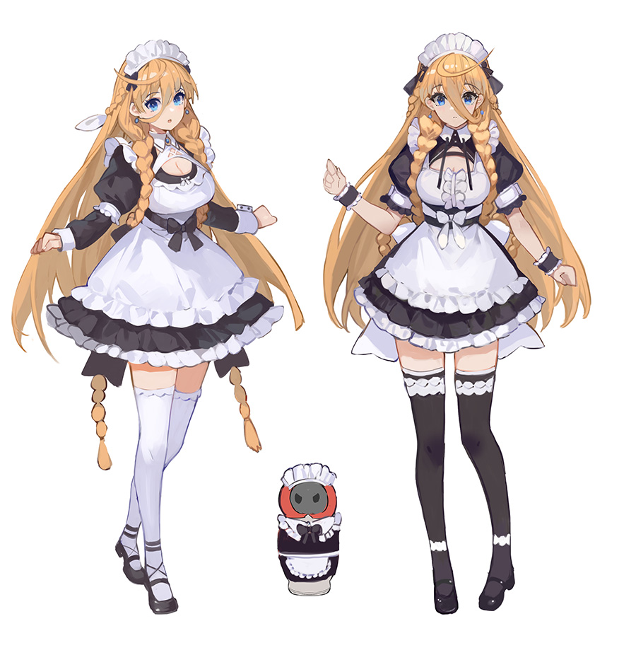 The Big Imageboard Tbib 1girl Akizone Alternate Costume Apron Black