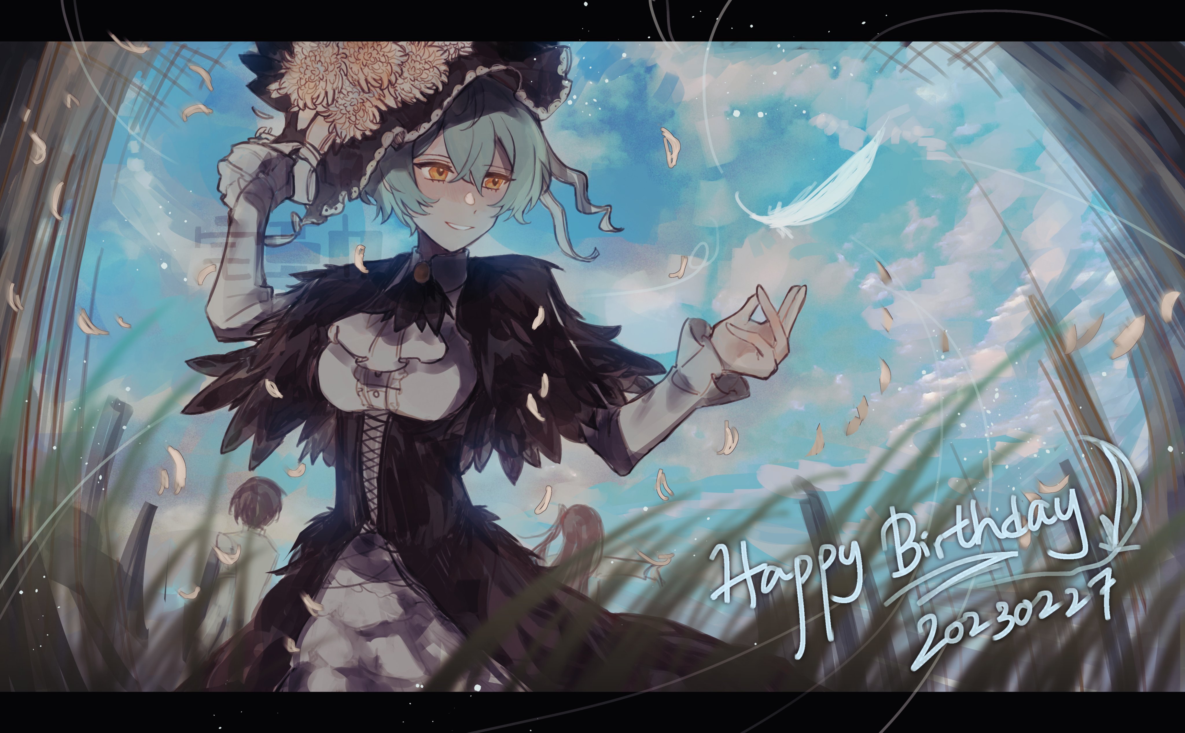 The Big ImageBoard (TBIB) - 1girl absurdres angela (project moon) ascot black capelet black coat ...