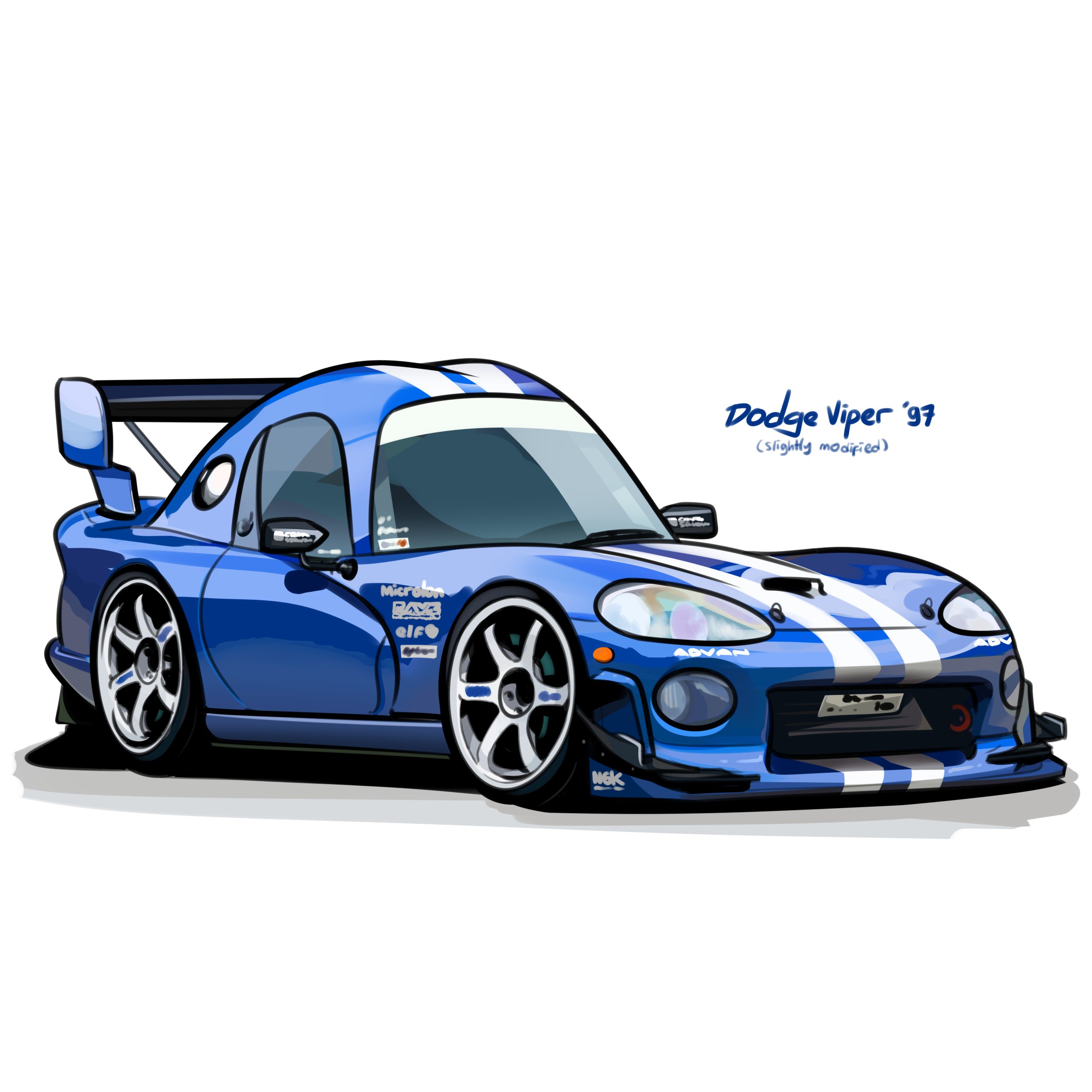 The Big ImageBoard (TBIB) - absurdres blue car car chibi commentary ...