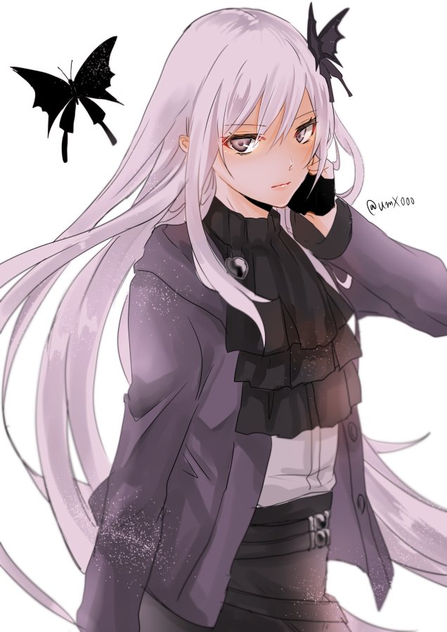 The Big ImageBoard (TBIB) - 1girl ascot belt black ascot black gloves bug butterfly butterfly ...