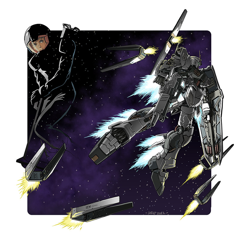 The Big ImageBoard (TBIB) - 1980s (style) 1boy aged up amuro ray beam rifle bit (gundam) brown ...