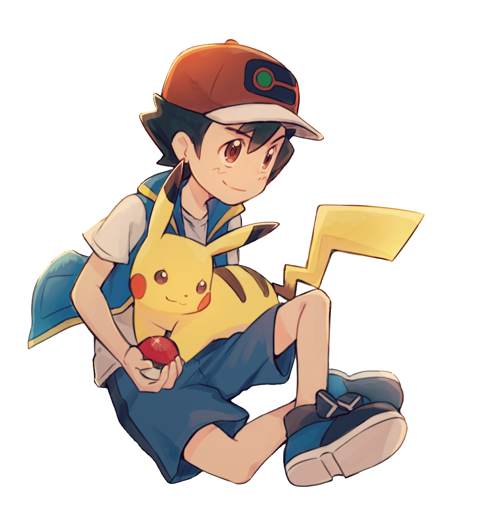The Big ImageBoard (TBIB) - 1boy ash ketchum black hair blue jacket ...