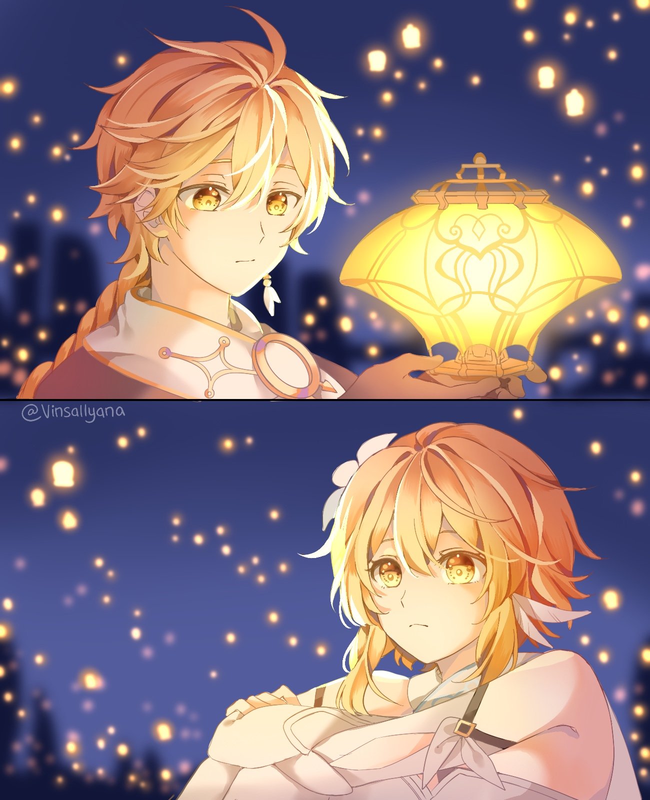 The Big ImageBoard (TBIB) - 1boy 1girl aether (genshin impact) artist ...