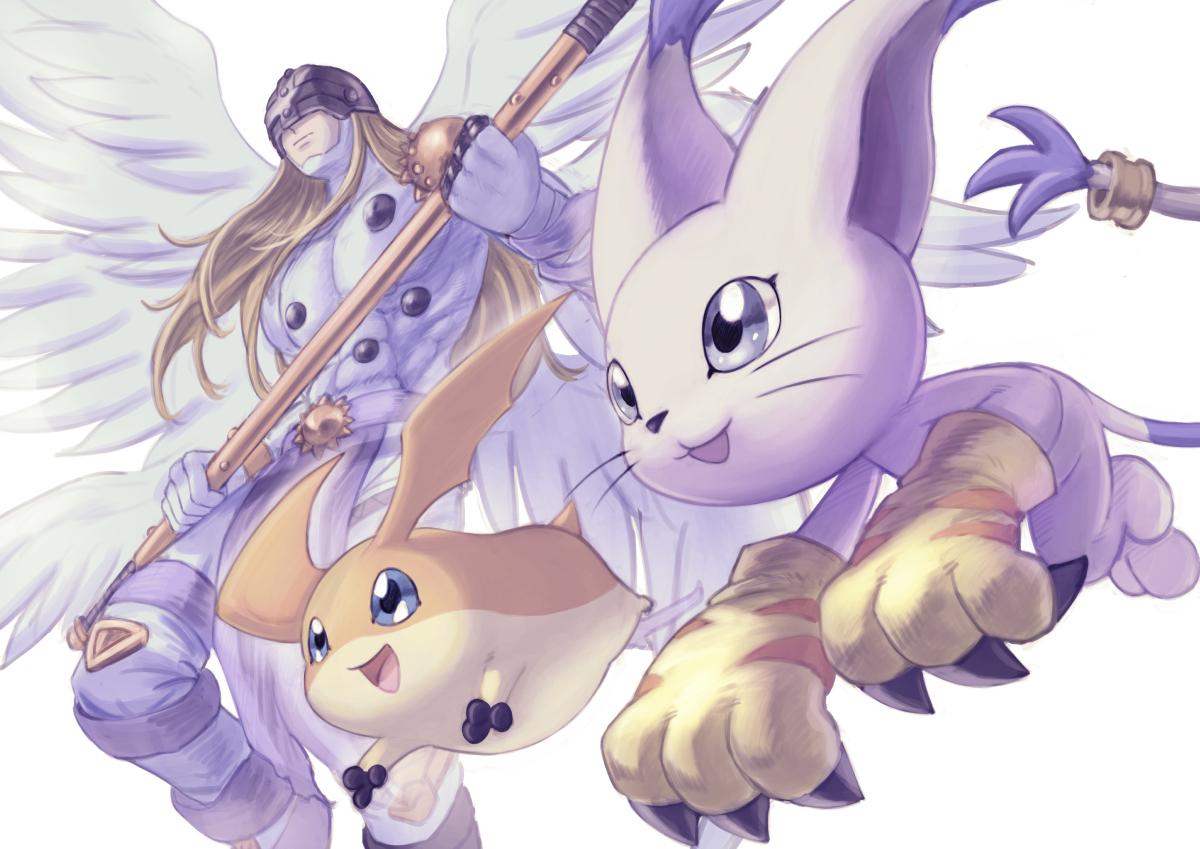 The Big ImageBoard (TBIB) - 1boy 2others angel angel wings angemon ...
