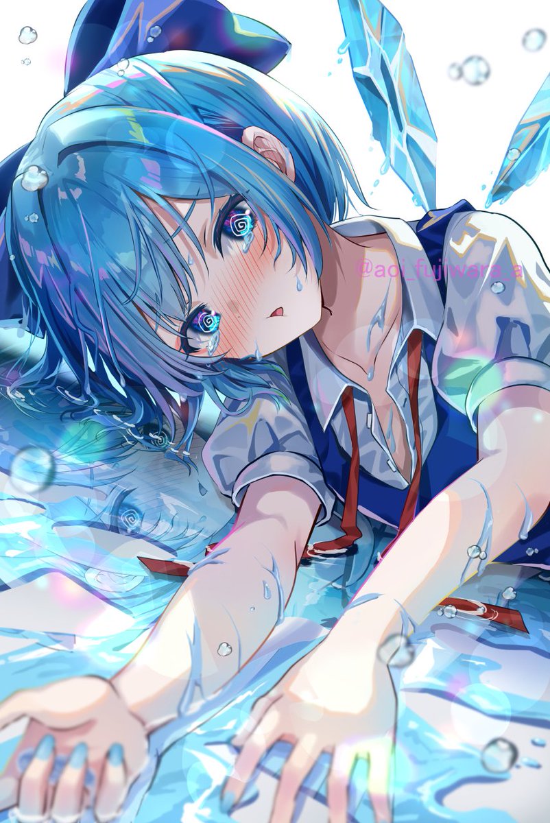 The Big Imageboard Tbib 1girl Blue Bow Blue Dress Blue Eyes