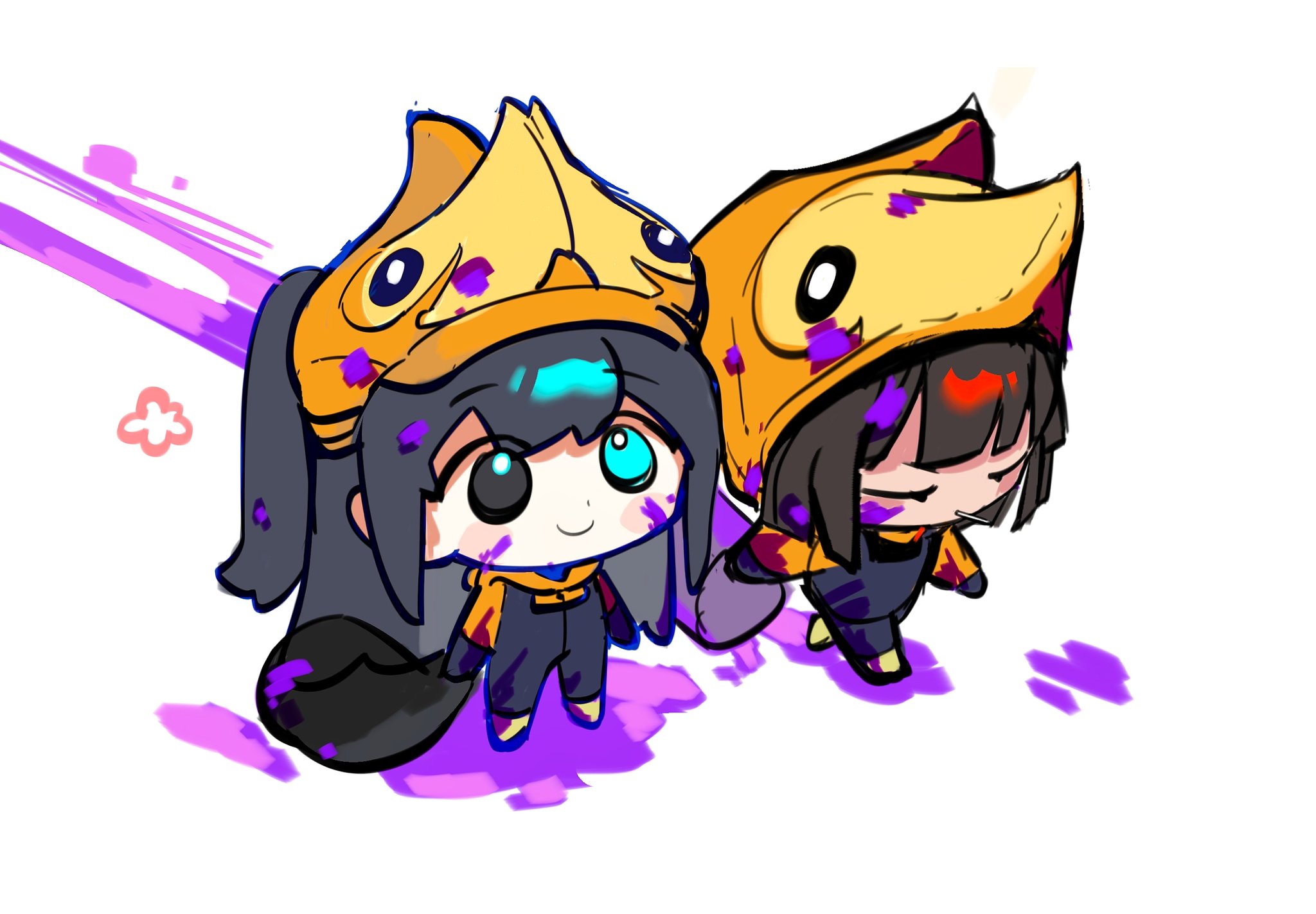 The Big ImageBoard (TBIB) - 1boy 1girl aqua eyes black eyes black hair ...