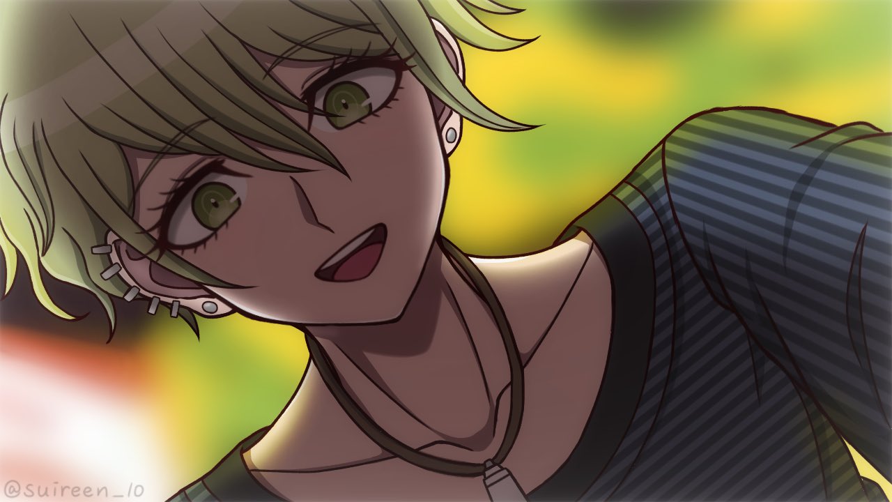 The Big ImageBoard (TBIB) - 1boy :d amami rantaro blurry blurry ...