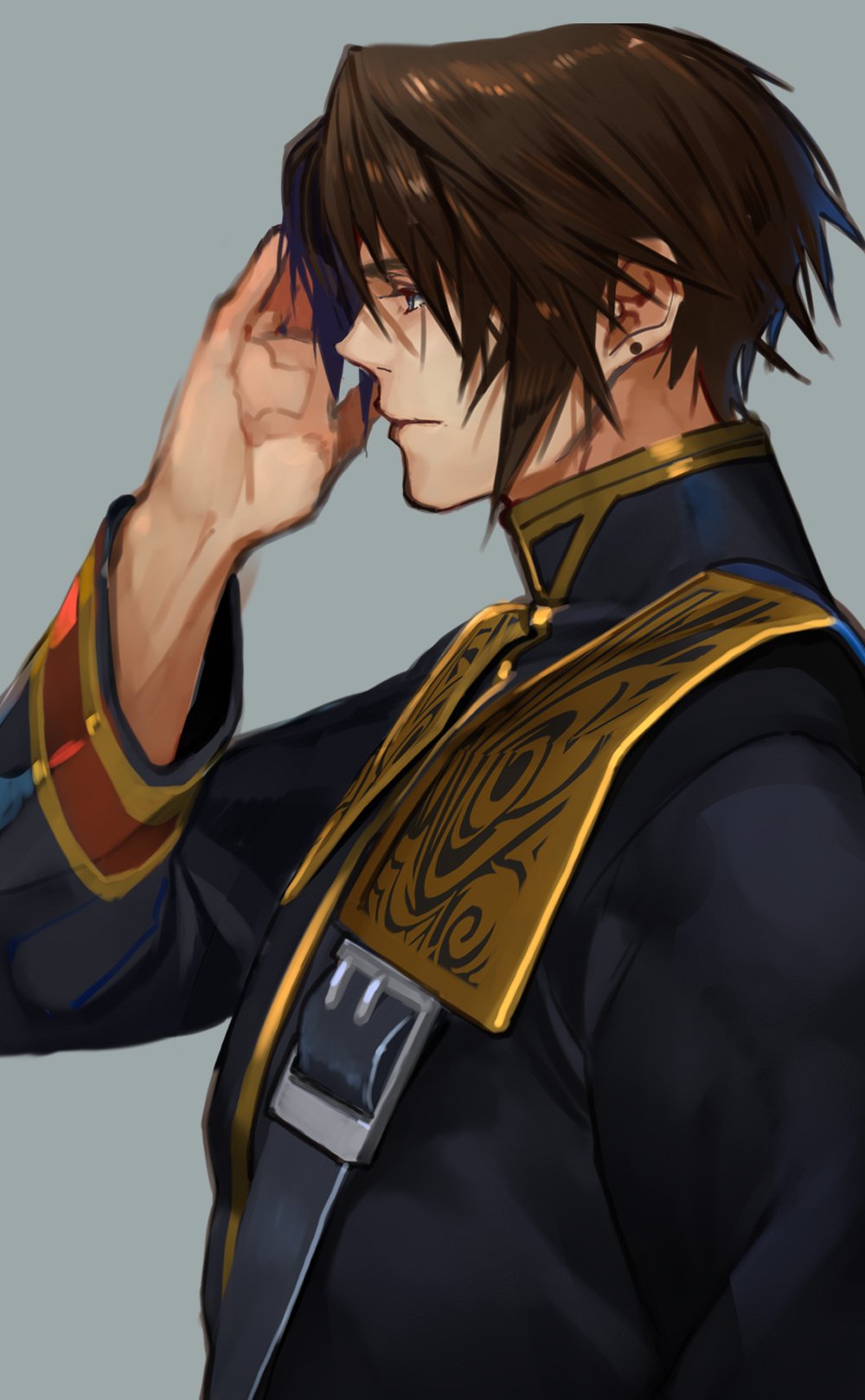 The Big ImageBoard (TBIB) - 1boy belt buckle black shirt blue eyes ...