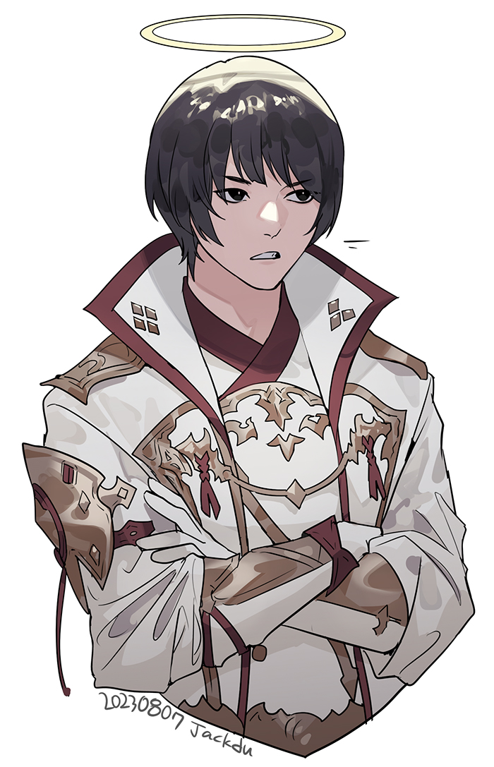 The Big ImageBoard (TBIB) - 1boy annoyed arm guards artist name asahi ...