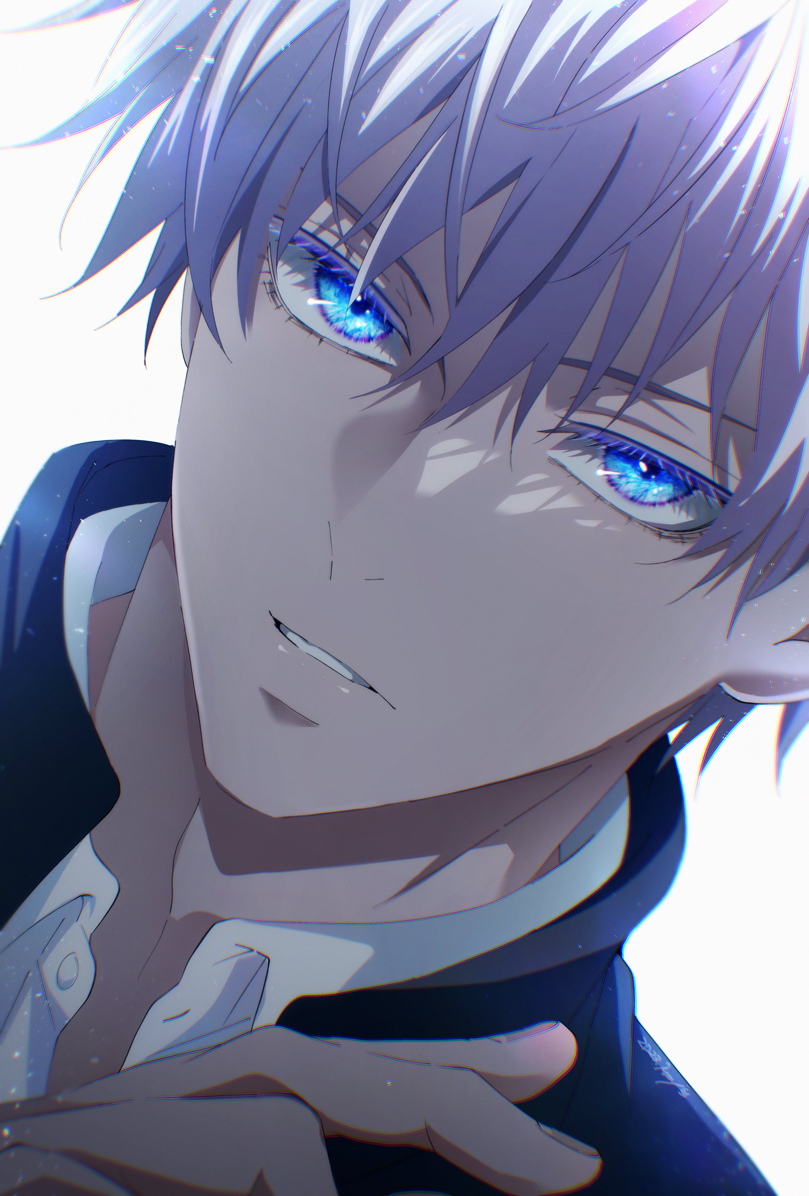 The Big ImageBoard (TBIB) - 1boy absurdres black jacket blue eyes ...