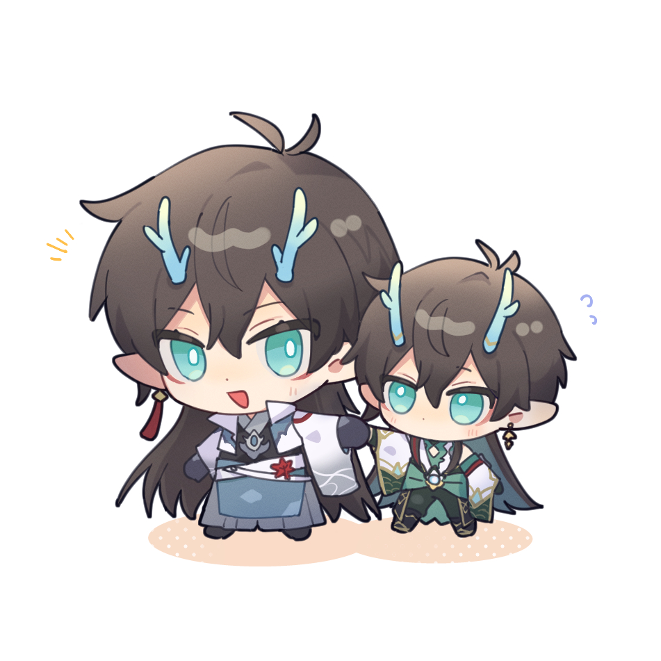 The Big ImageBoard (TBIB) - 2boys black hair black pants chibi chinese ...