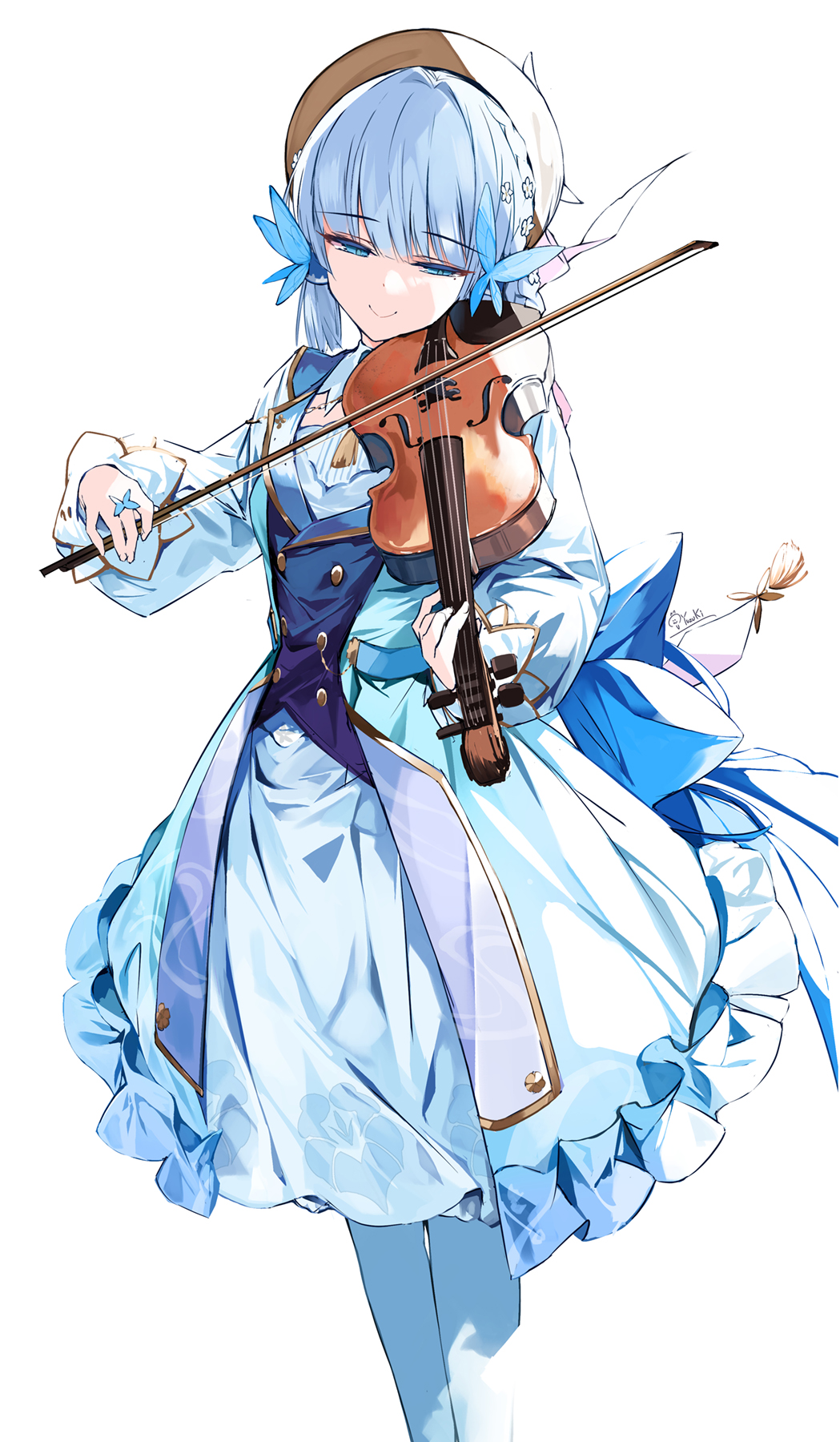 The Big ImageBoard (TBIB) - 1girl blue dress blue eyes blue hair dress frilled dress frills ...